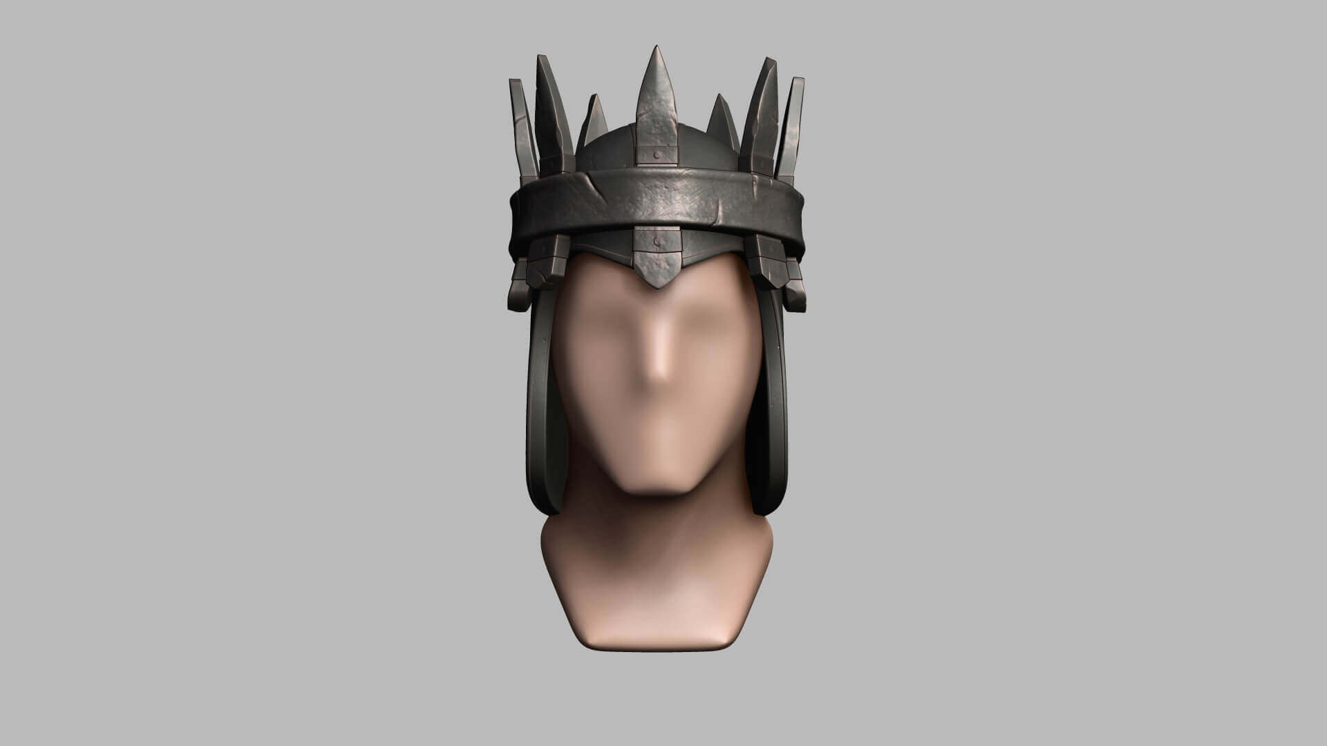Rusted Crown Helmet - 3D Model by gsommer