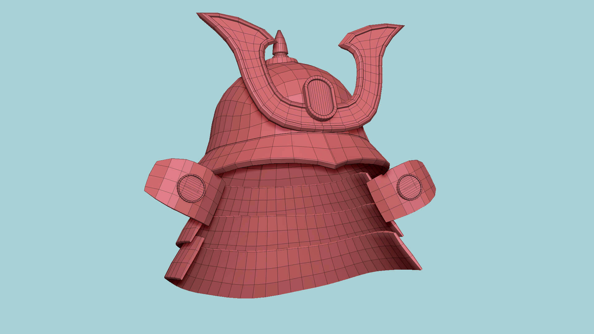 Samurai Helmet 04 - Destroyed Rust 3D Model by gsommer
