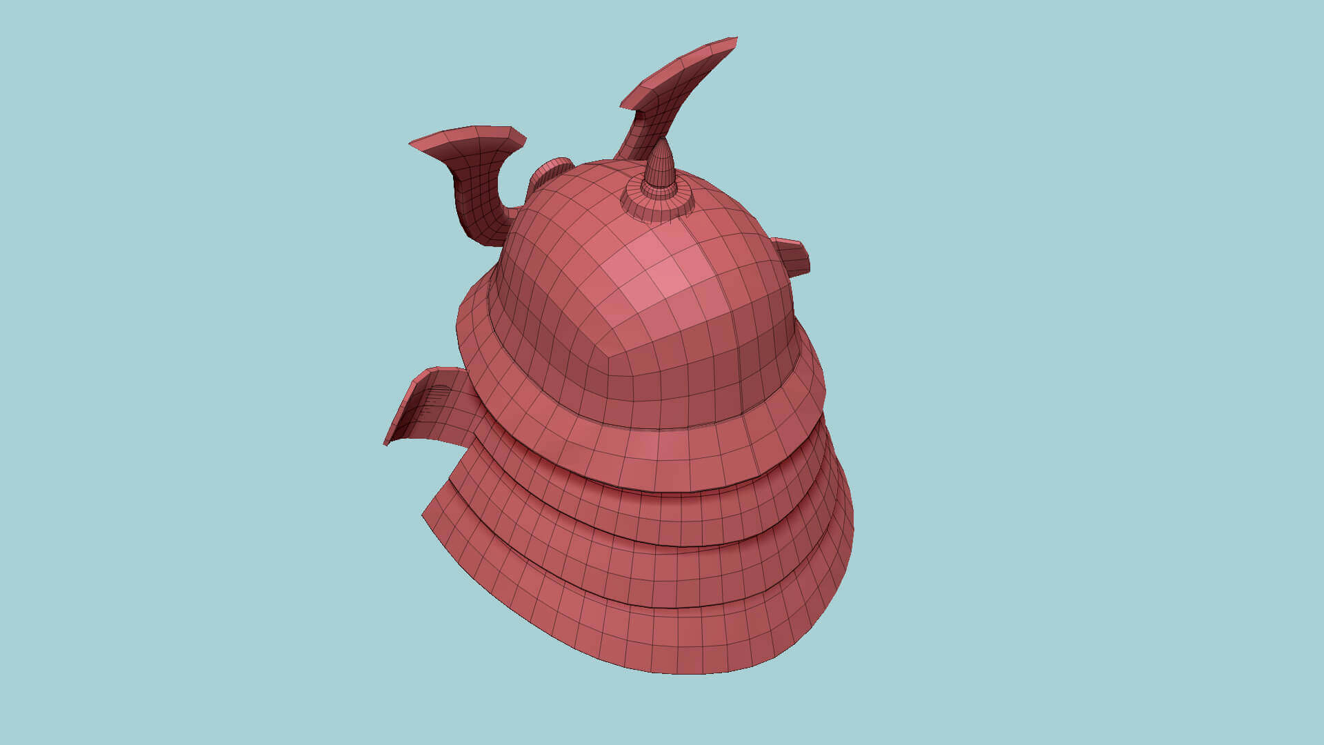 Samurai Helmet 04 - Destroyed Rust 3D Model by gsommer