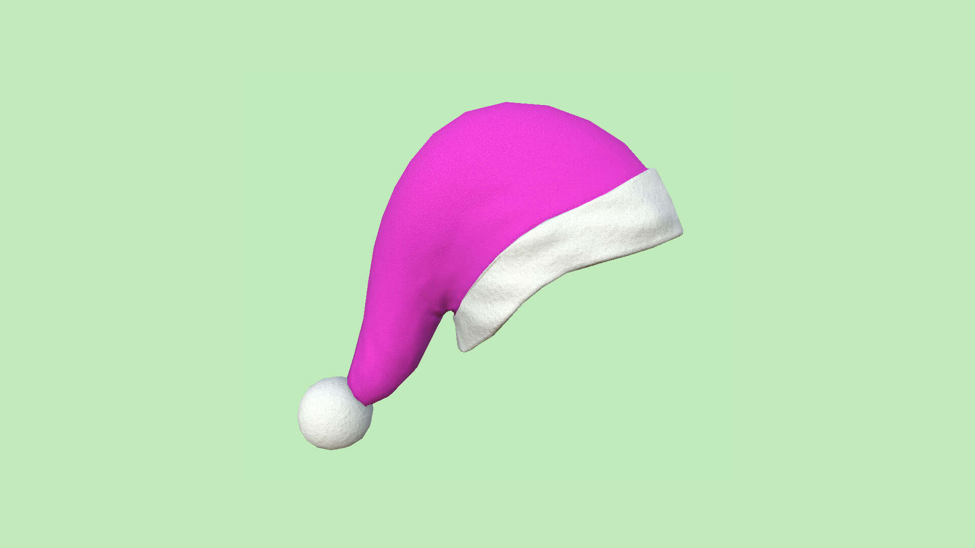 Santa Hat 03 - Pink 3D Model by gsommer
