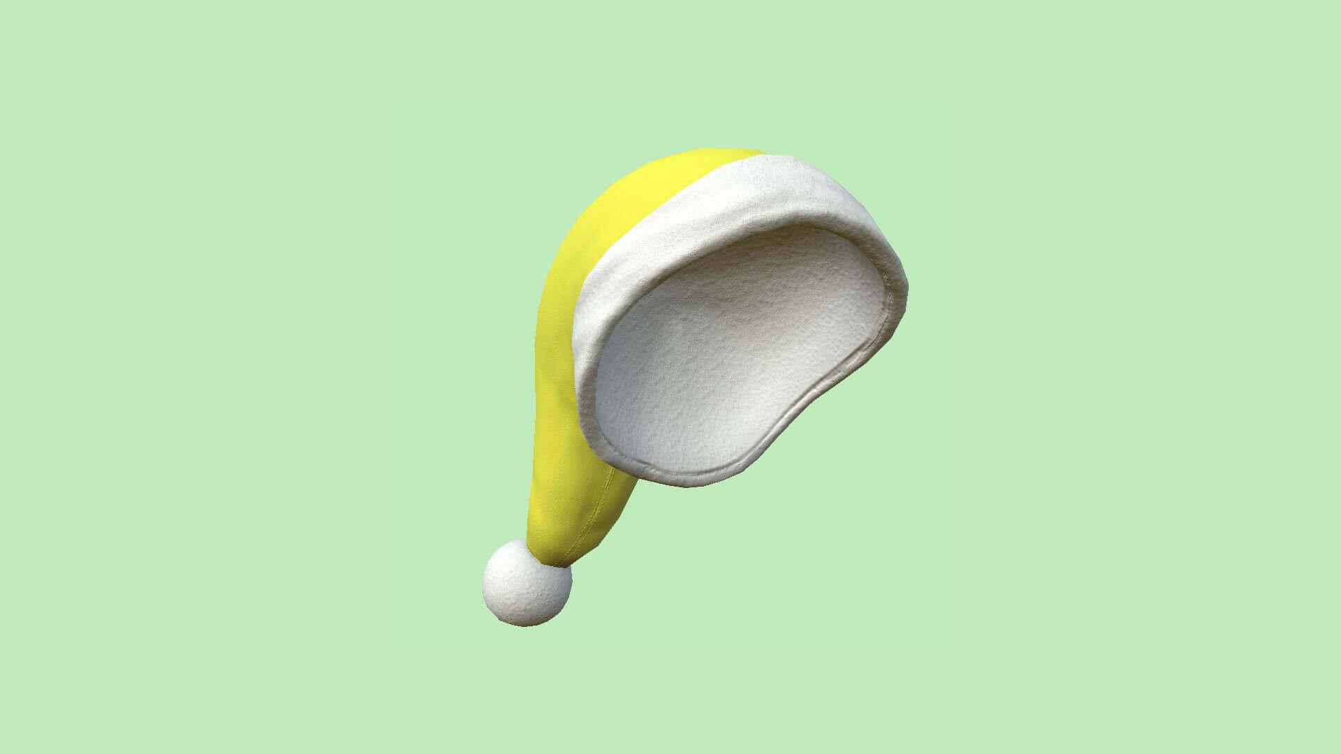 Santa Hat 04 - Yellow 3D Model by gsommer