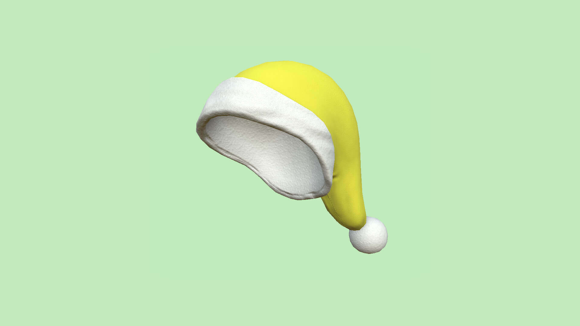 Santa Hat 04 - Yellow 3D Model by gsommer
