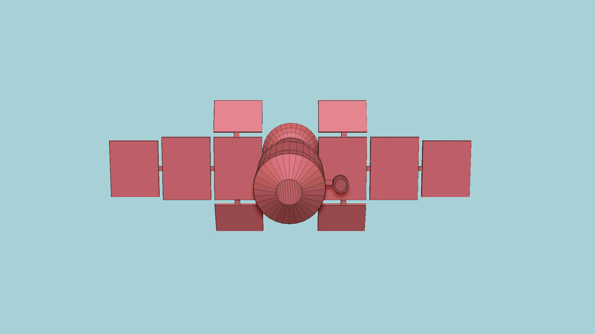 Satellite Model A 04 - Steel Red by gsommer