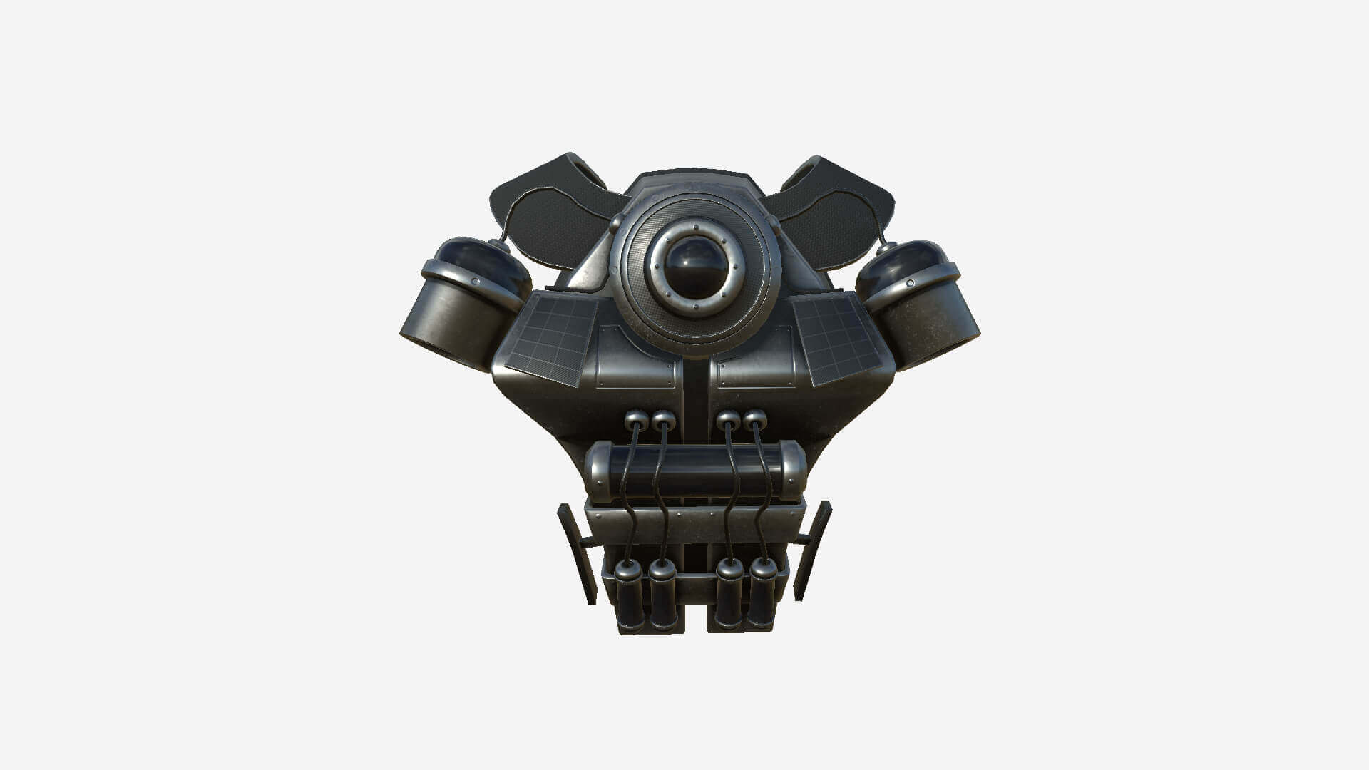 Sci-Fi Backpack Model B 02 - Dark Steel by gsommer