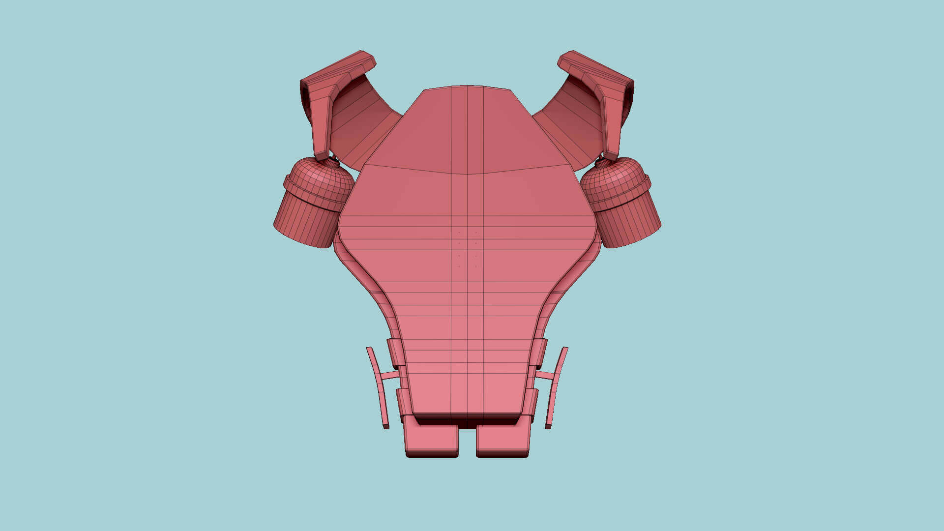 Sci-Fi Backpack Model B 02 - Dark Steel by gsommer