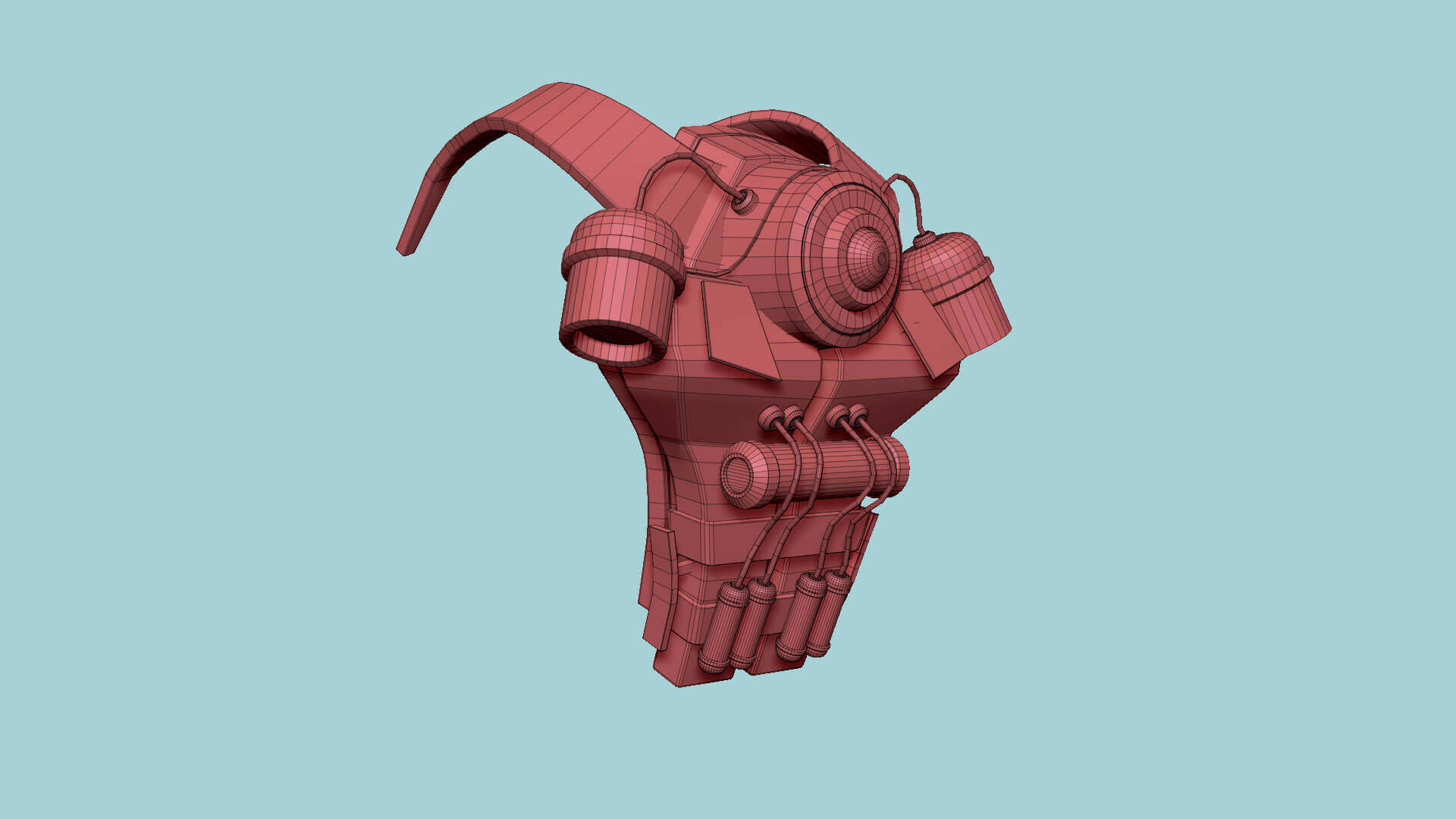 Sci-Fi Backpack Model B 03 - Yellow by gsommer