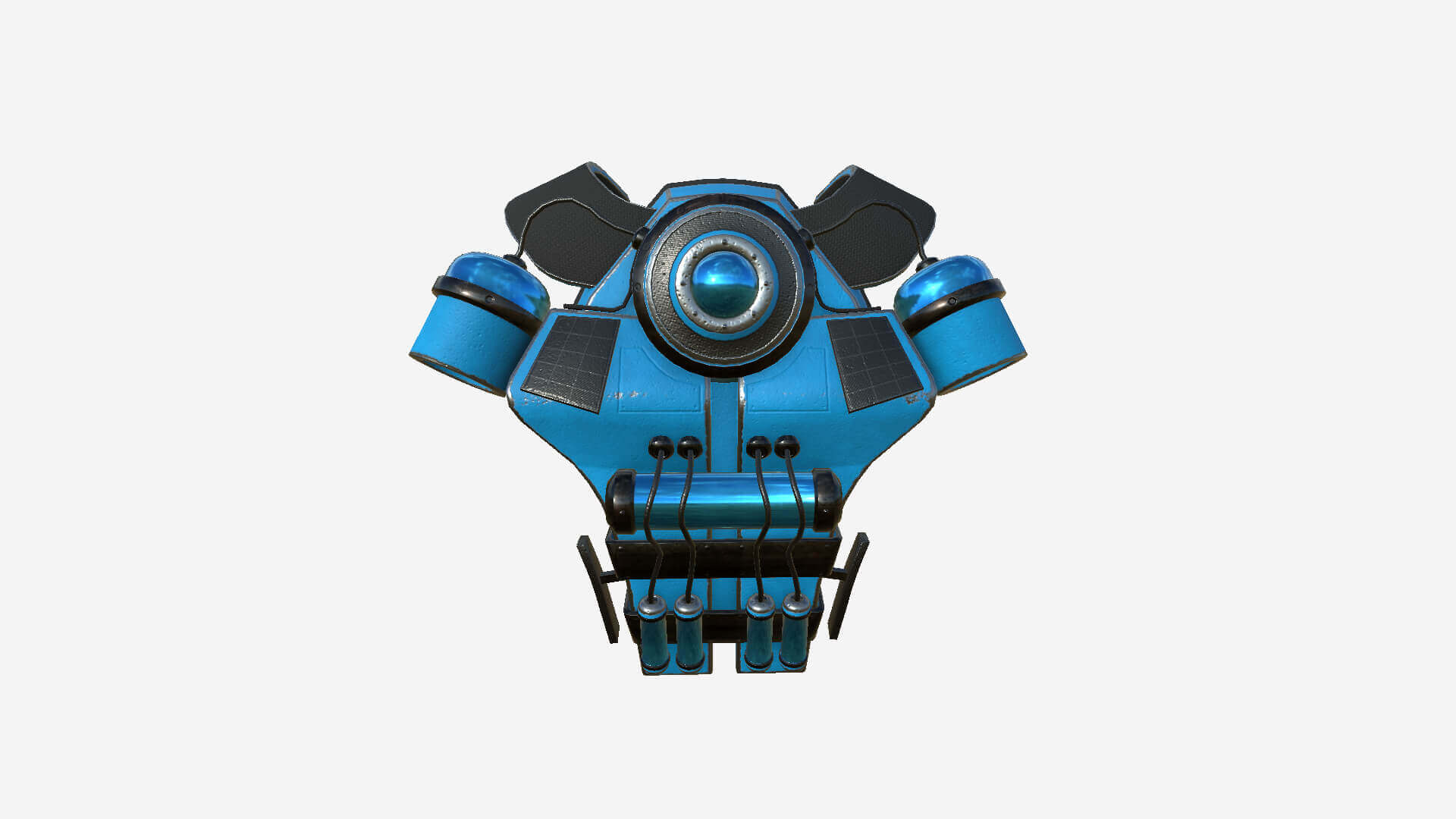 Sci-Fi Backpack Model B 10 - Blue by gsommer