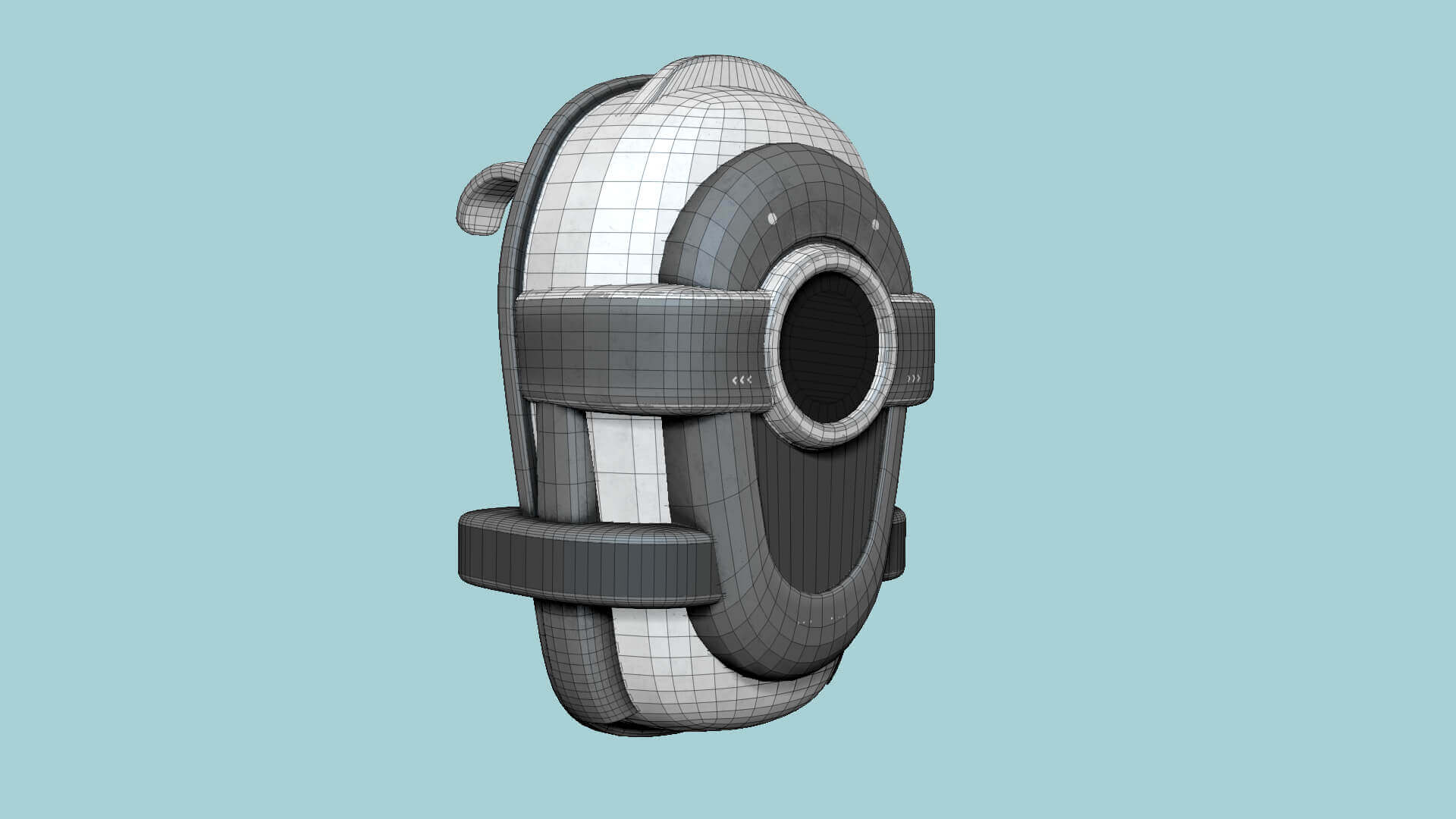 Sci-Fi Backpack Model C 08 - Steel by gsommer