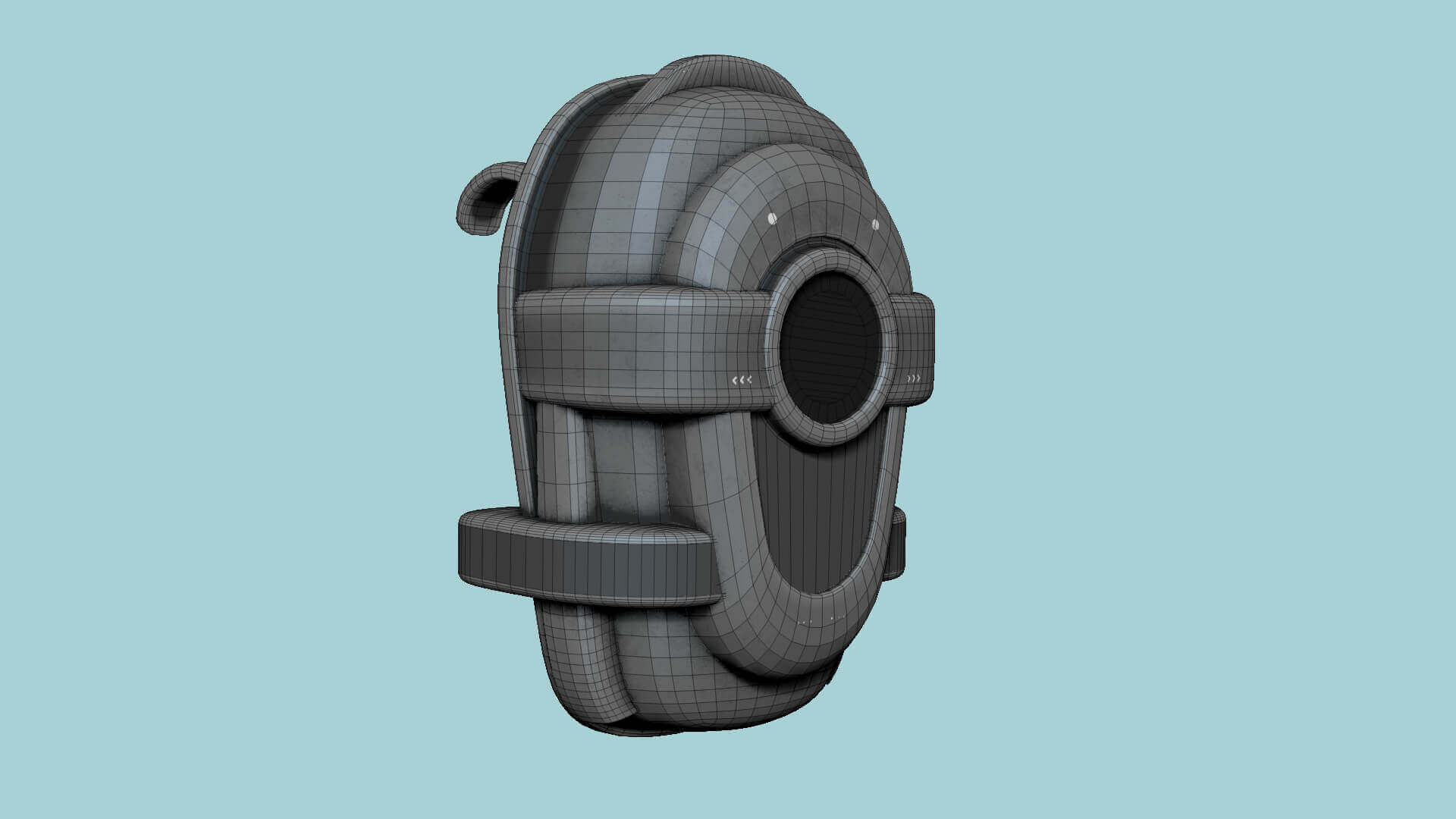 Sci-Fi Backpack Model C 09 - Dark Steel by gsommer