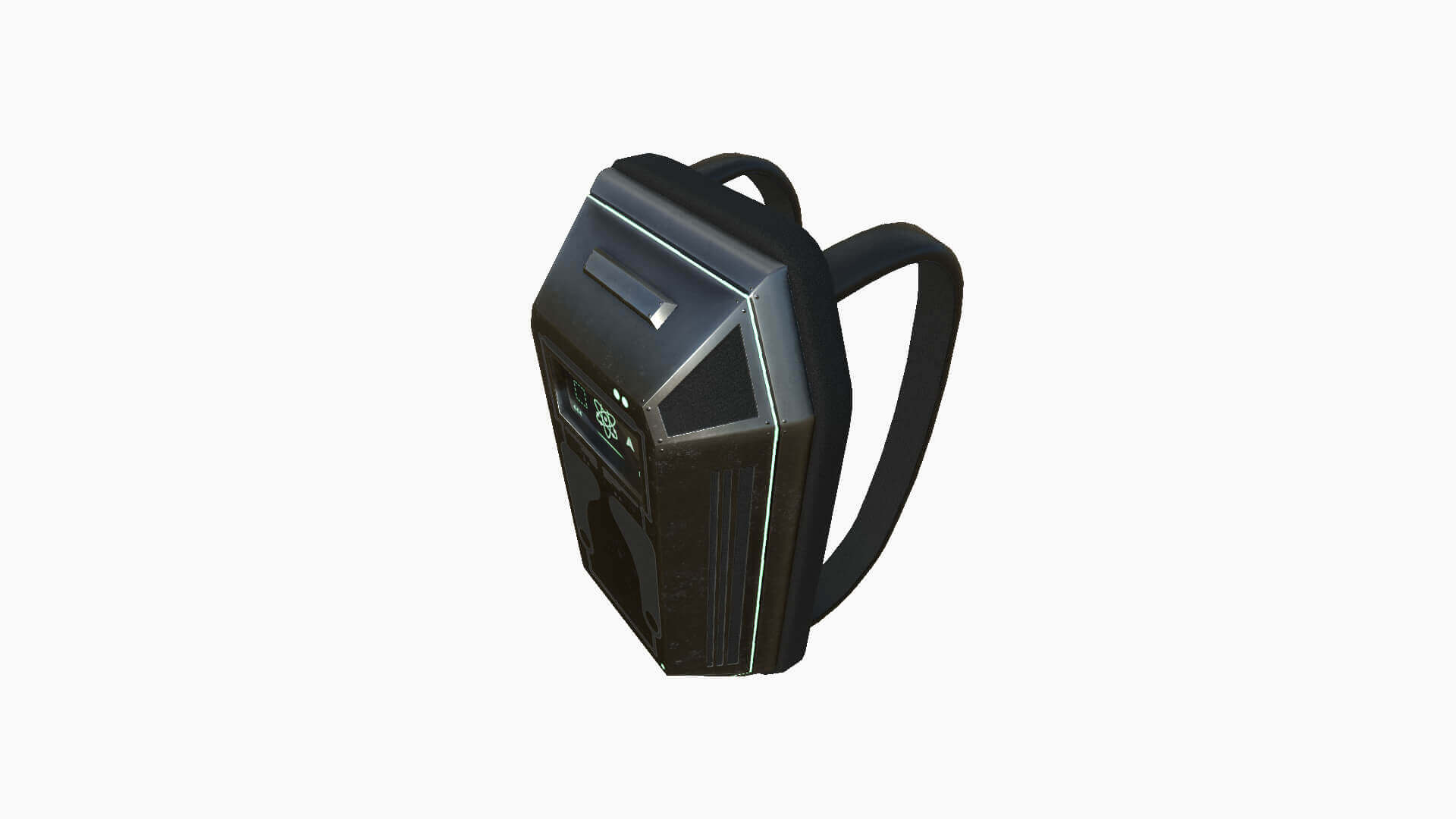 Sci-Fi Backpack Model E 01 - Dark Metal by gsommer