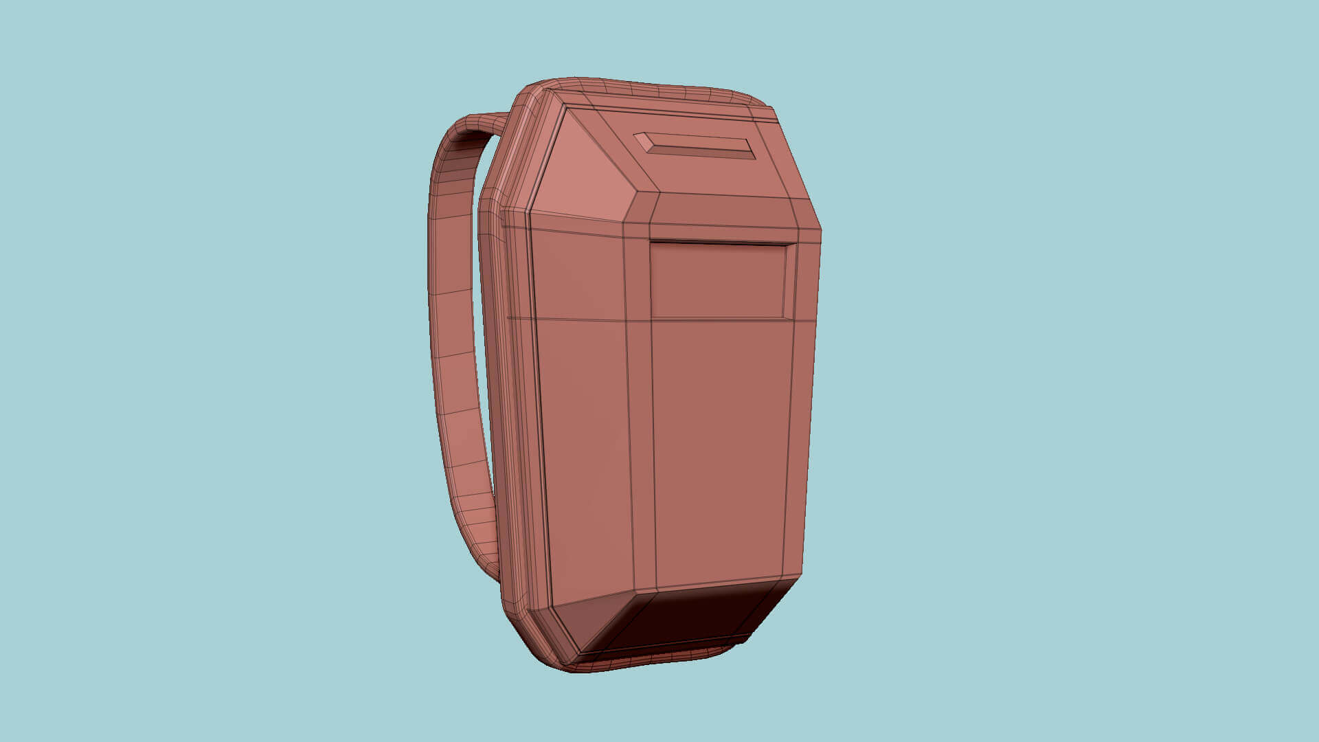 Sci-Fi Backpack Model E 01 - Dark Metal by gsommer