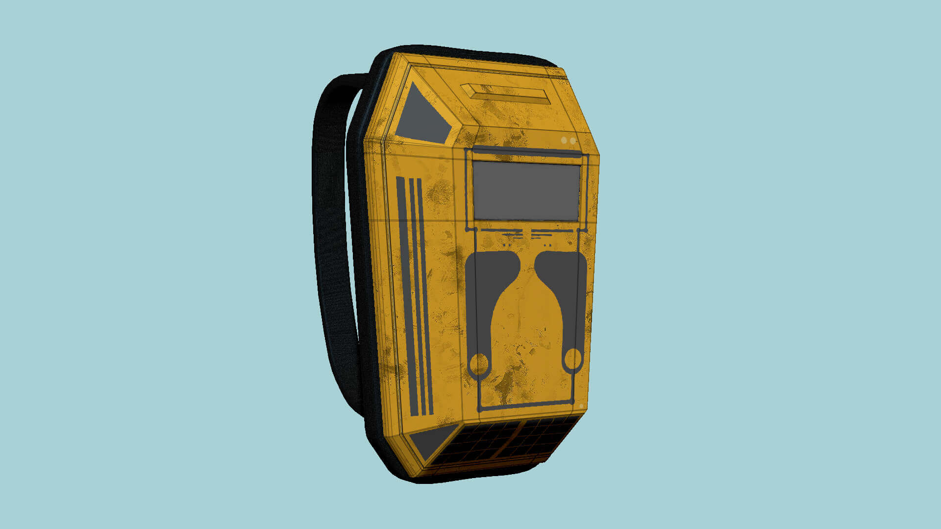 Sci-Fi Backpack Model E 02 - Yellow by gsommer