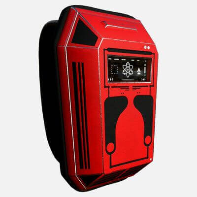 Sci-Fi Backpack Model E 09 - Red by gsommer