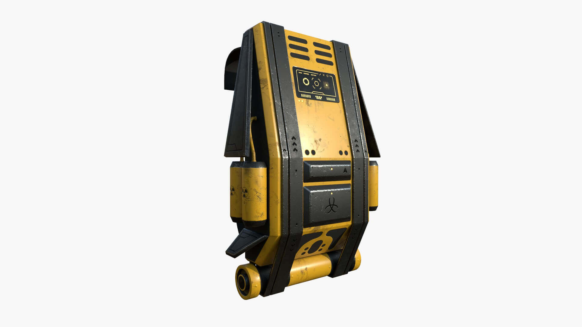 Sci-Fi Backpack Model F 02 - Yellow by gsommer