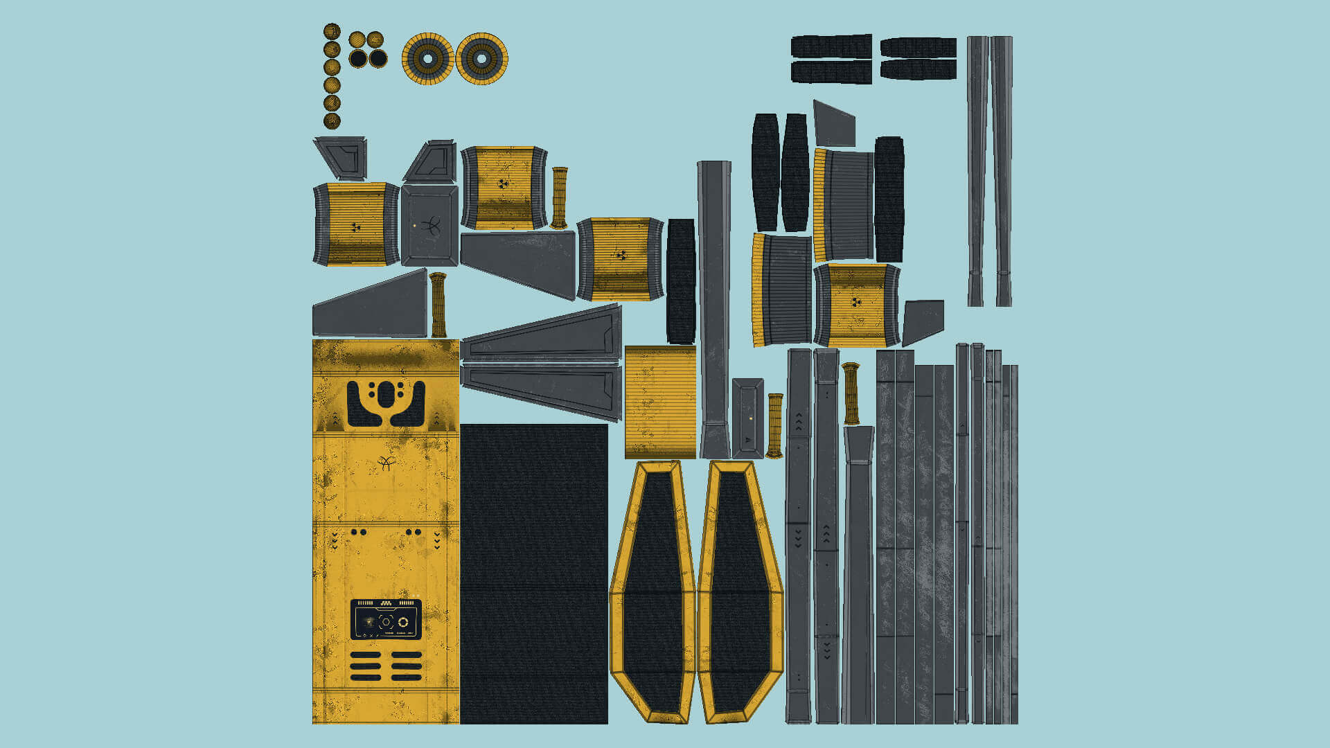 Sci-Fi Backpack Model F 02 - Yellow by gsommer