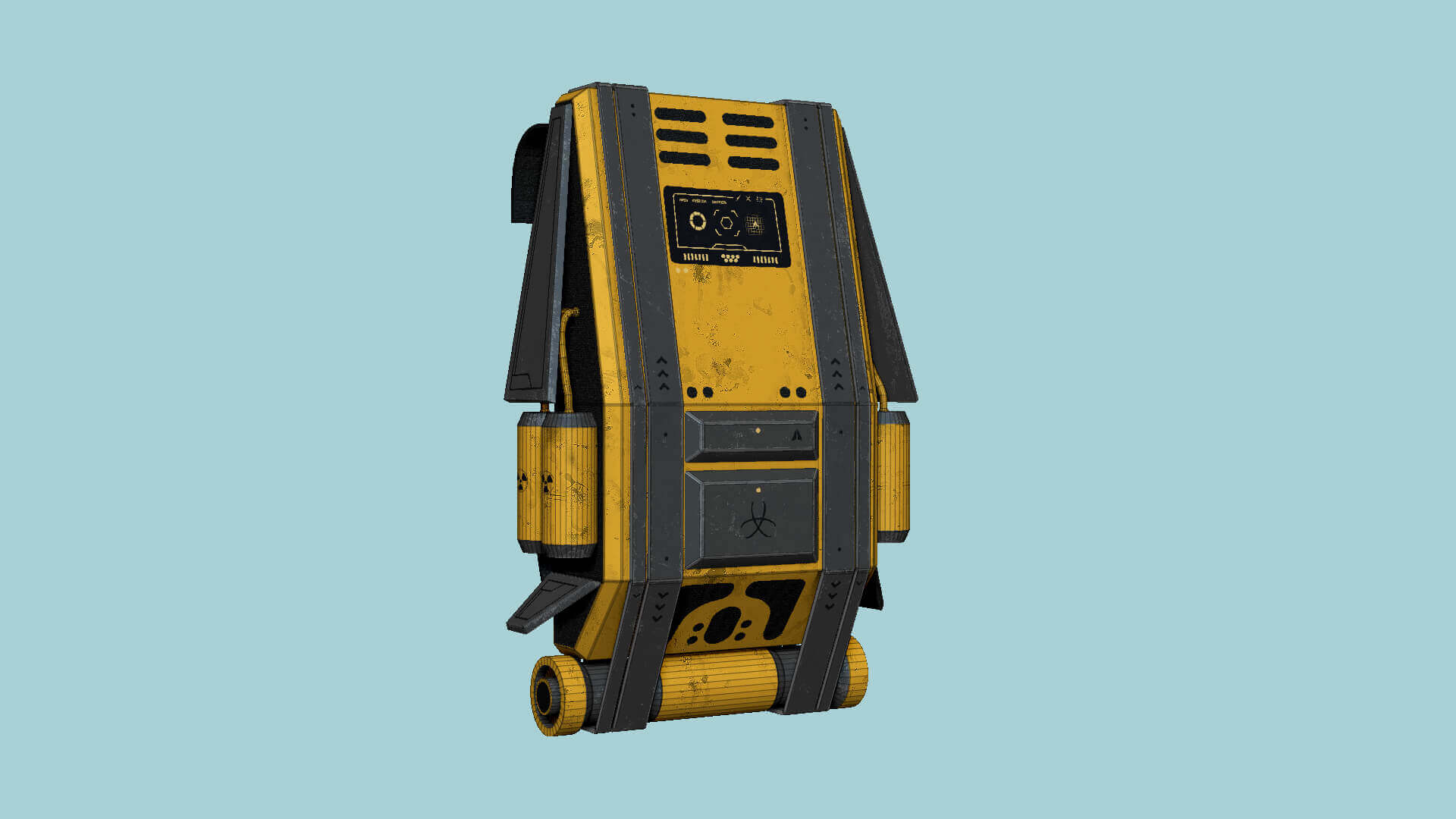 Sci-Fi Backpack Model F 02 - Yellow by gsommer