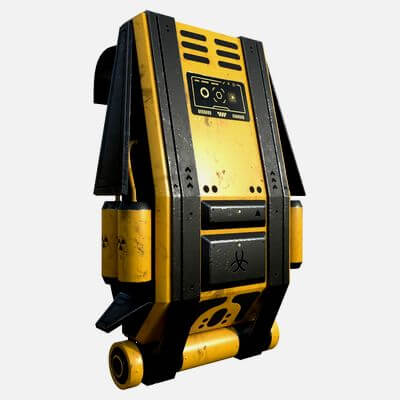 Sci-Fi Backpack Model F 02 - Yellow by gsommer