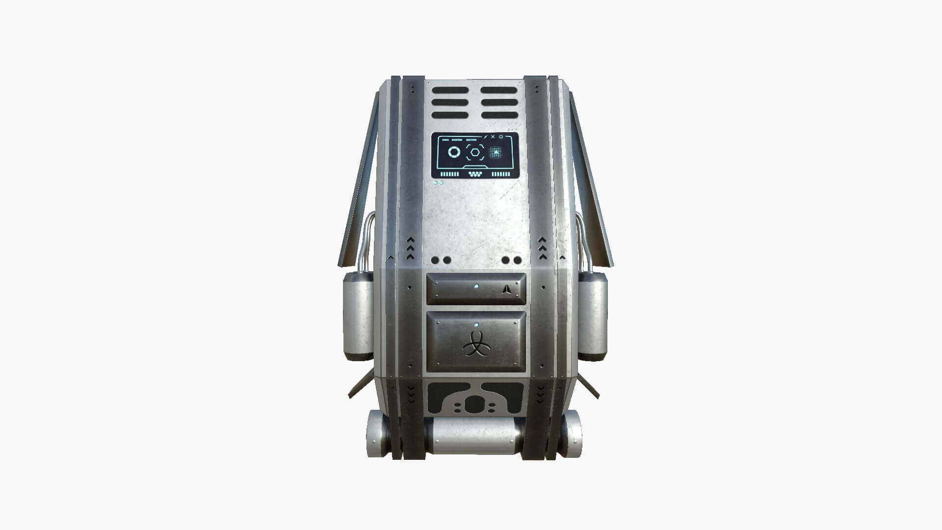 Sci-Fi Backpack Model F 05 - Steel Bright by gsommer