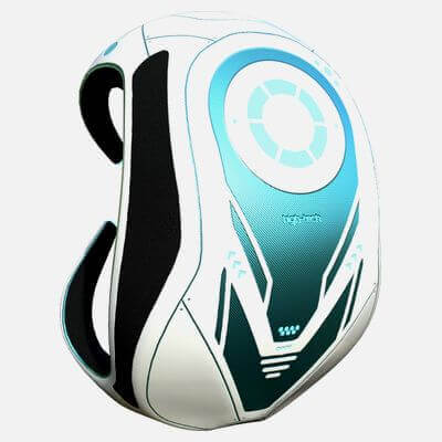 Sci-Fi Backpack Model G 04 - White and Gold by gsommer