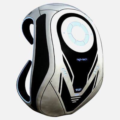 Sci-Fi Backpack Model G 07 - White Dirt by gsommer