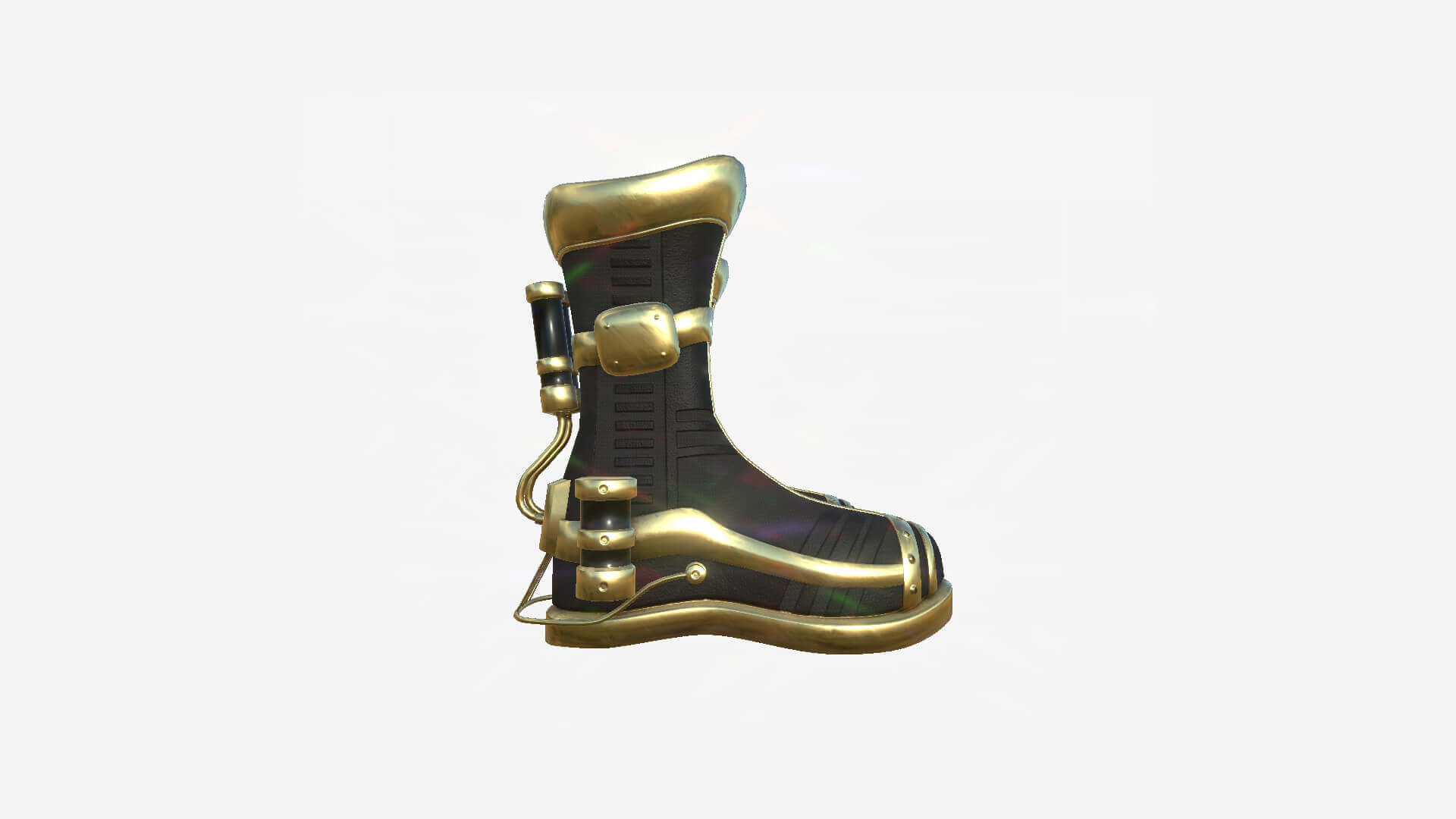 Sci-Fi Boot Model A 04 - Black and Gold by gsommer