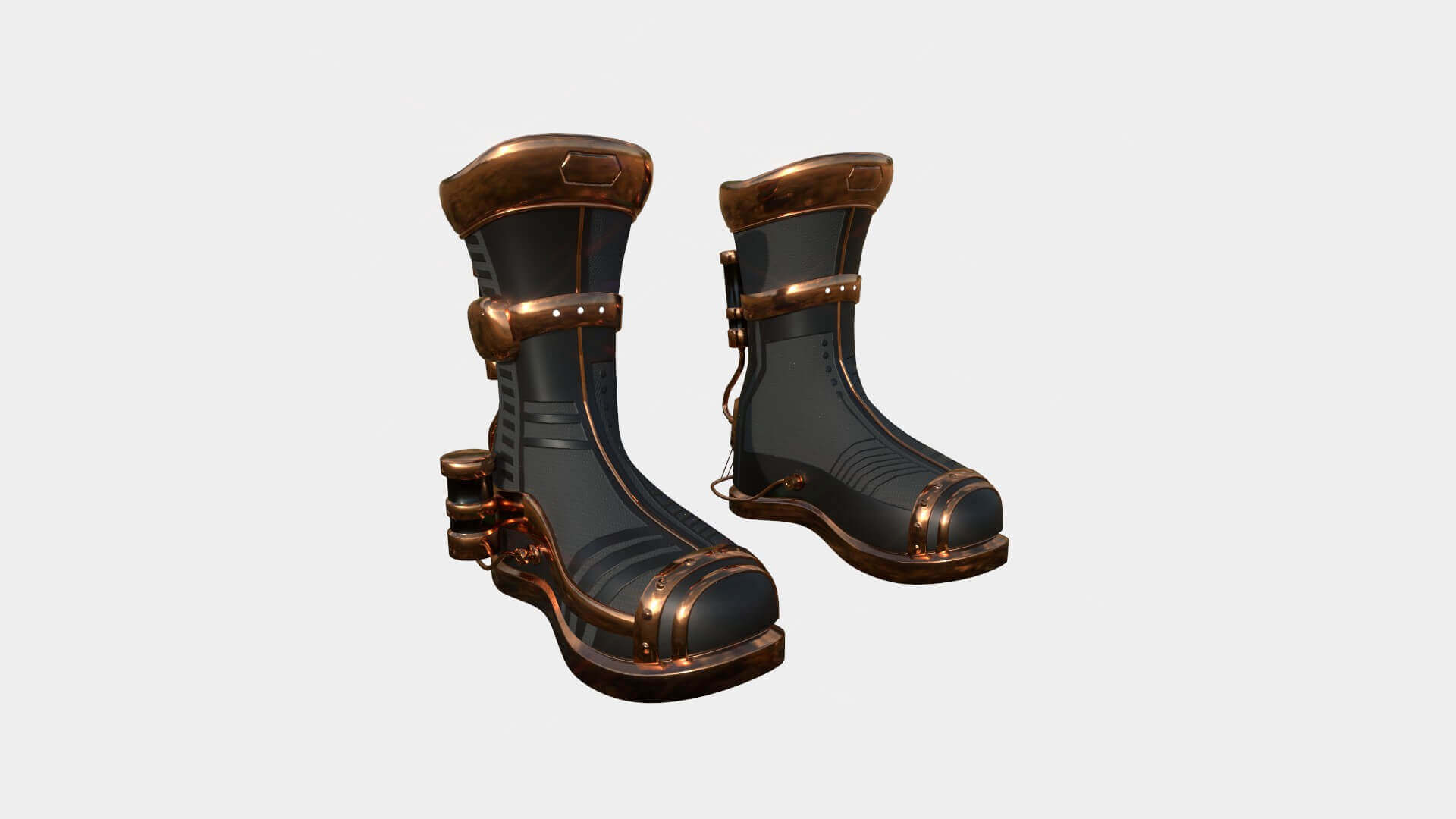 Sci-Fi Boot Model A 05 - Copper by gsommer