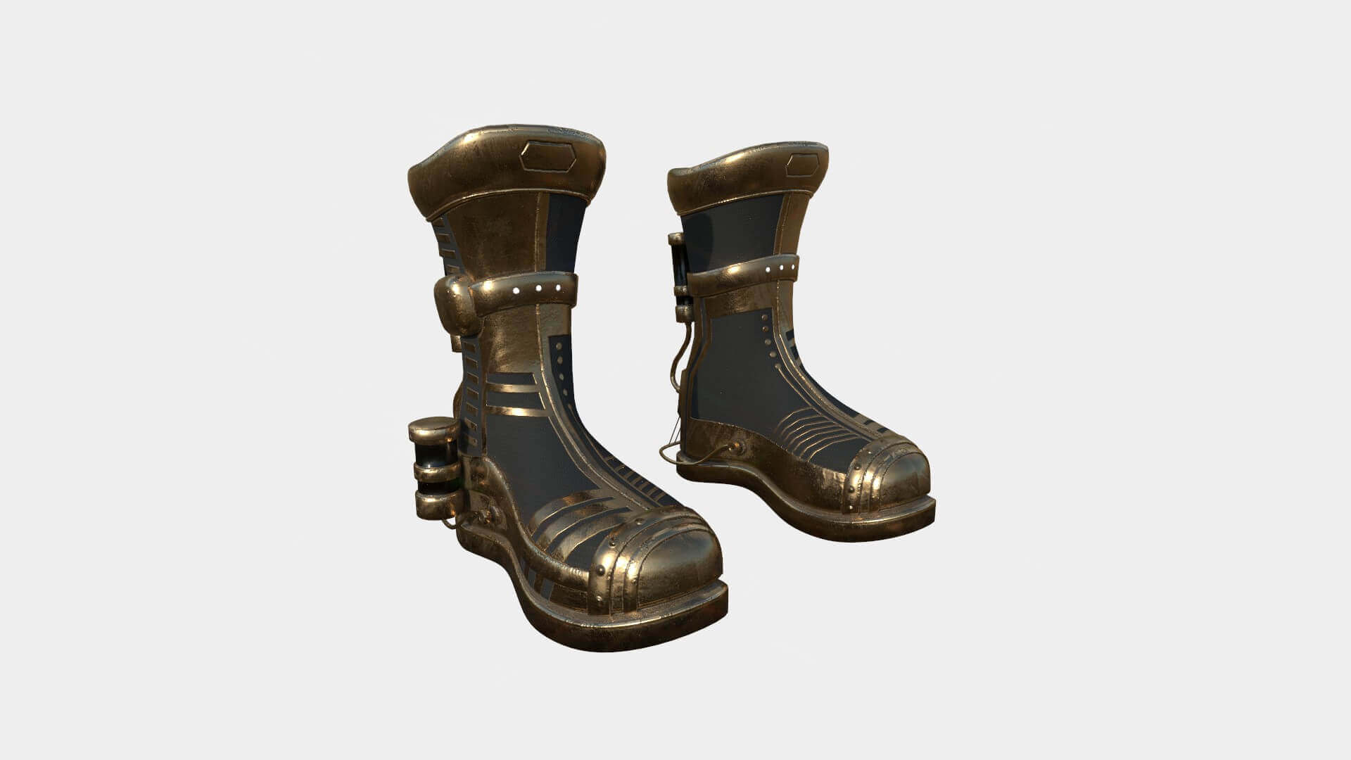 Sci-Fi Boot Model A 06 - Bronze by gsommer