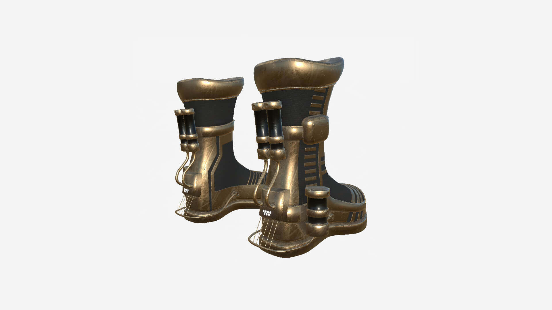 Sci-Fi Boot Model A 06 - Bronze by gsommer