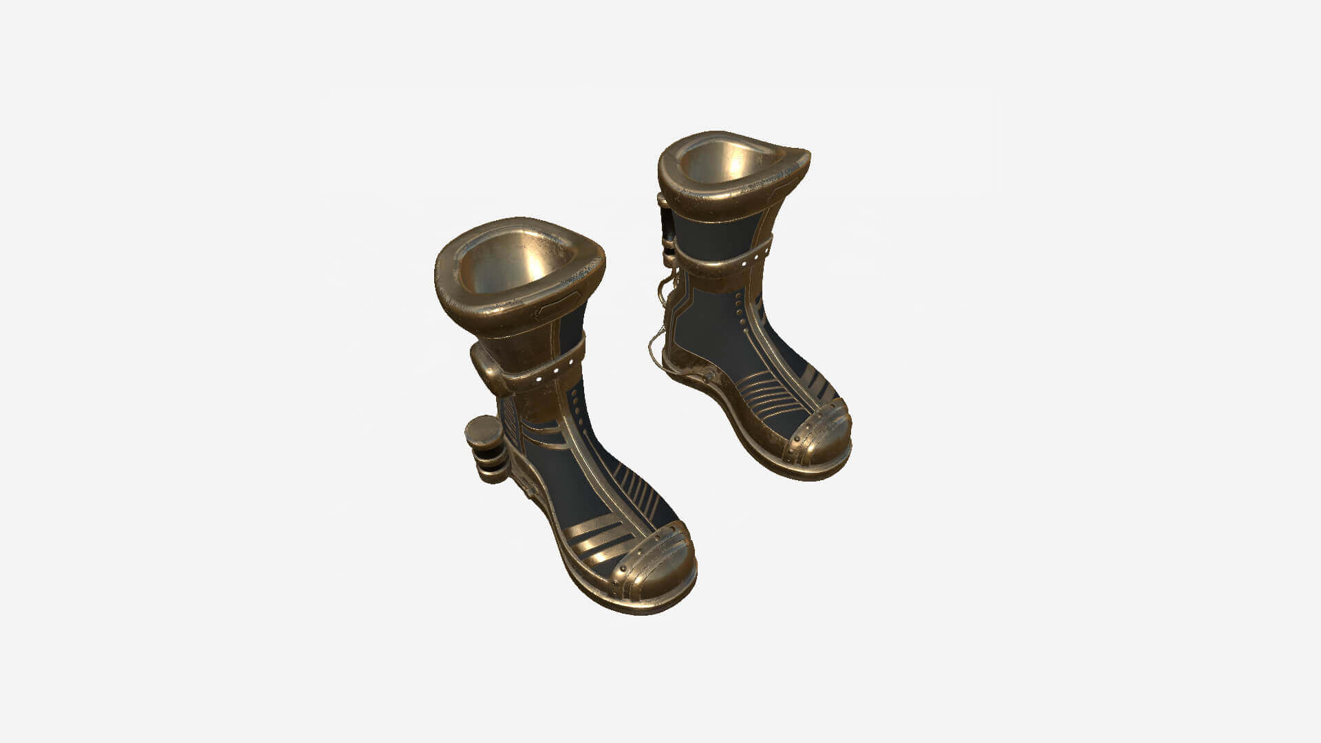 Sci-Fi Boot Model A 06 - Bronze by gsommer