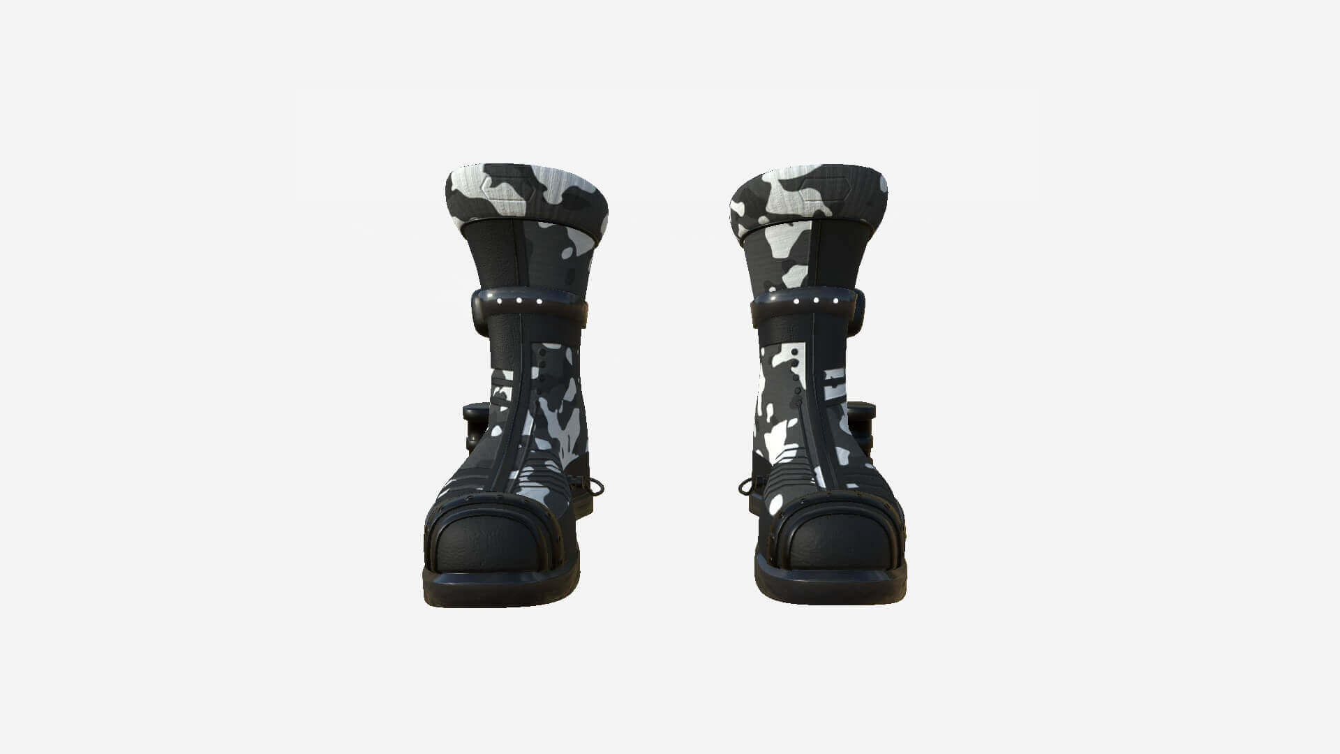 Sci-Fi Boot Model A 09 - Black Camouflage by gsommer
