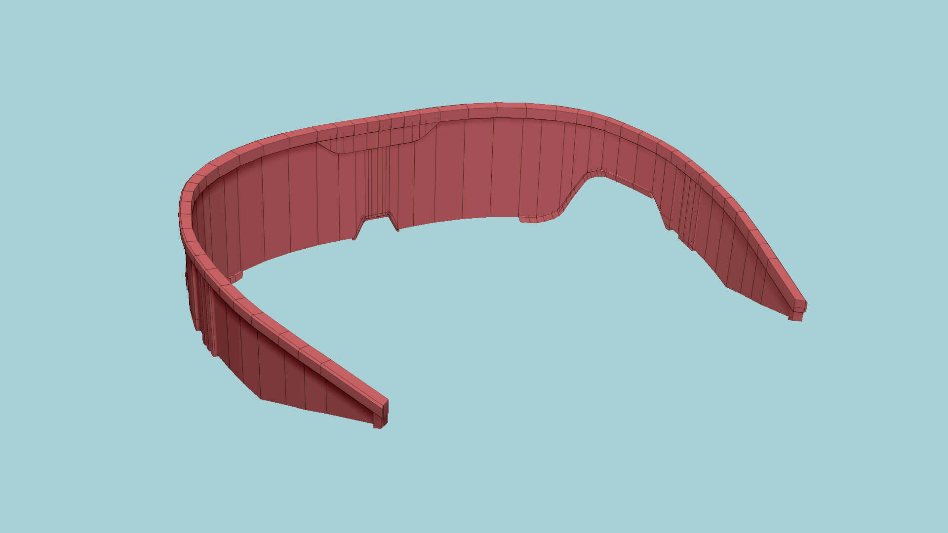 Sci-Fi Glasses Visor Model A 01 - Blue by gsommer