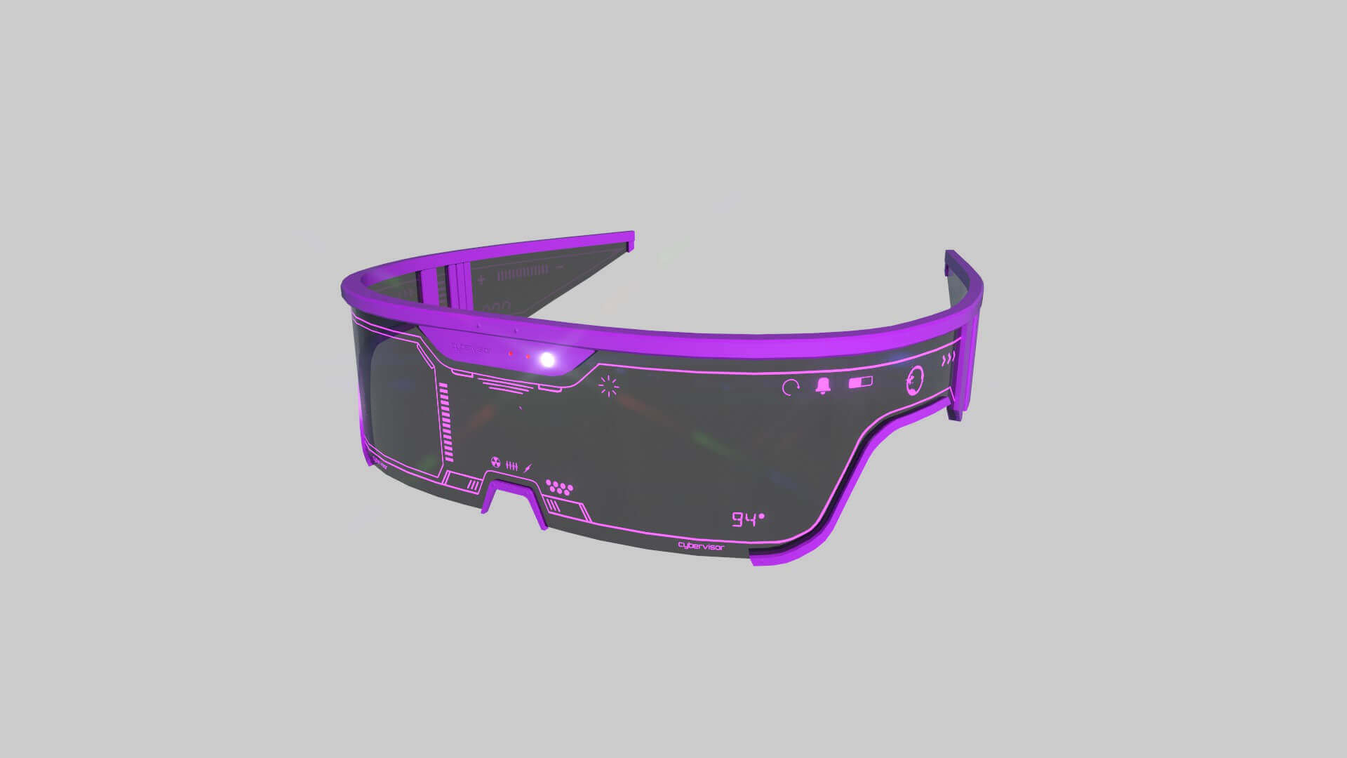 Sci-Fi Glasses Visor Model A 05 - Purple by gsommer