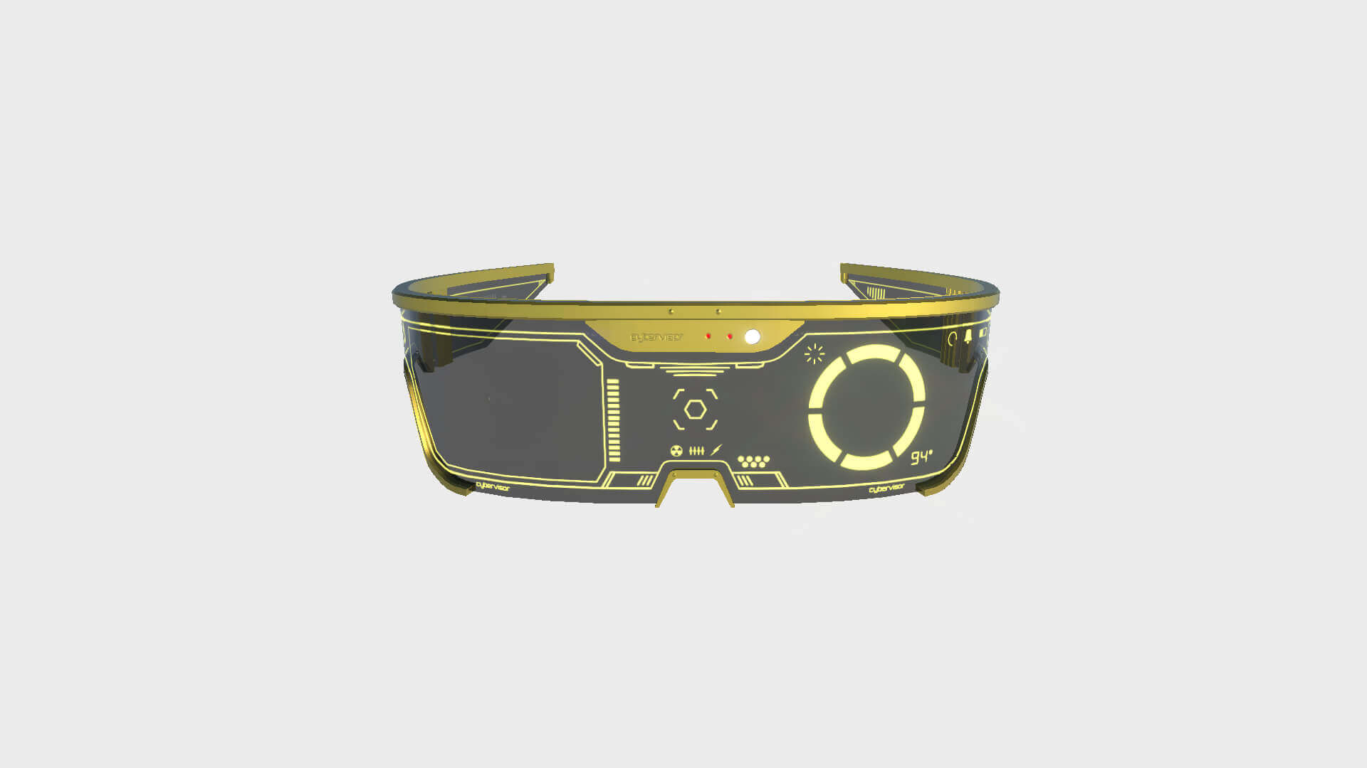 Sci-Fi Glasses Visor Model A 07 - Yellow by gsommer
