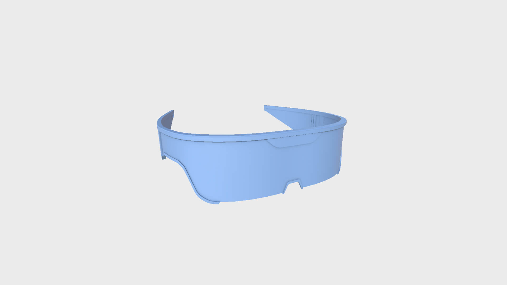 Sci-Fi Glasses Visor Model A 08 - Light Blue by gsommer