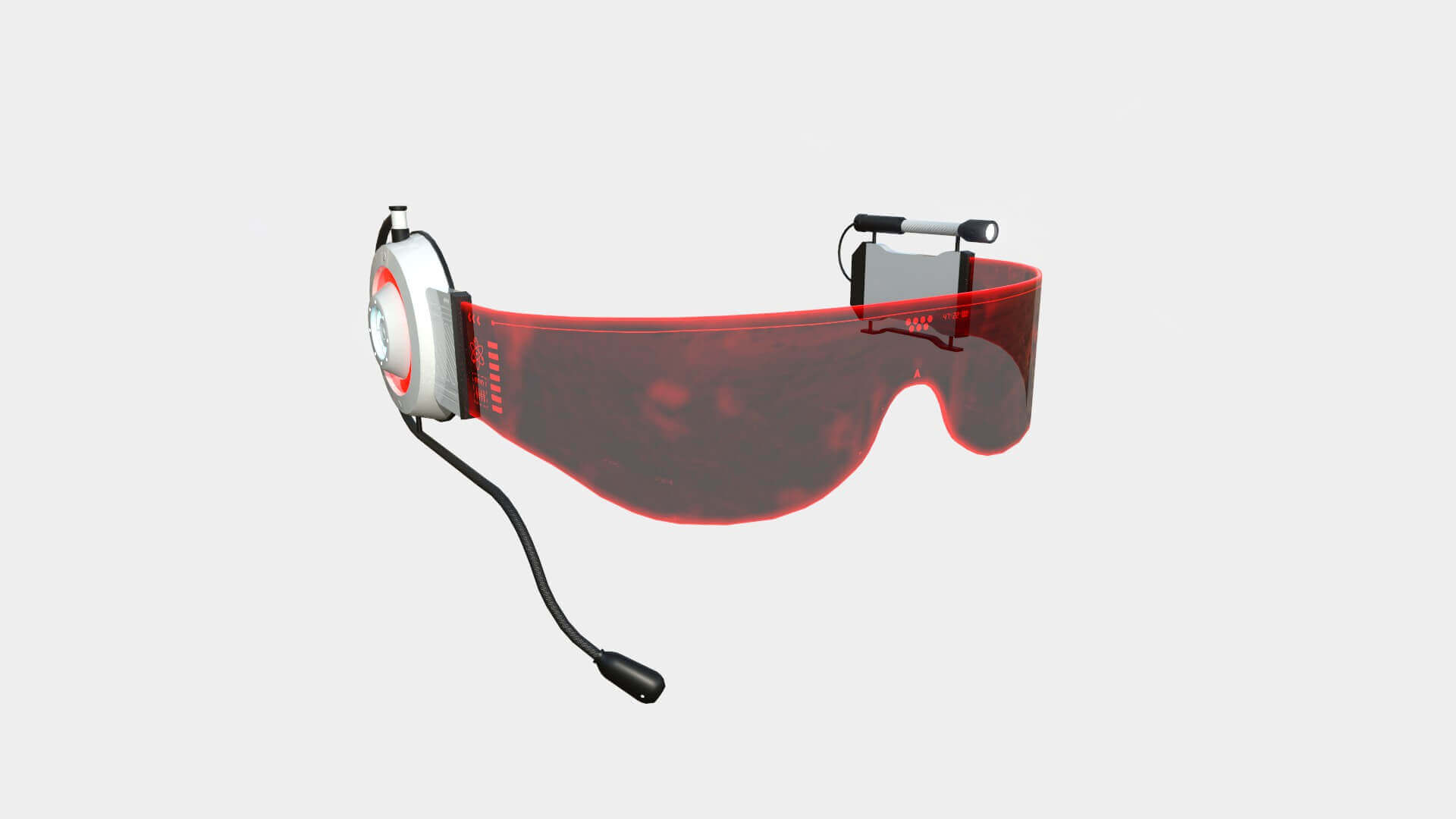 Sci-Fi Glasses Visor Model D 03 - Red by gsommer