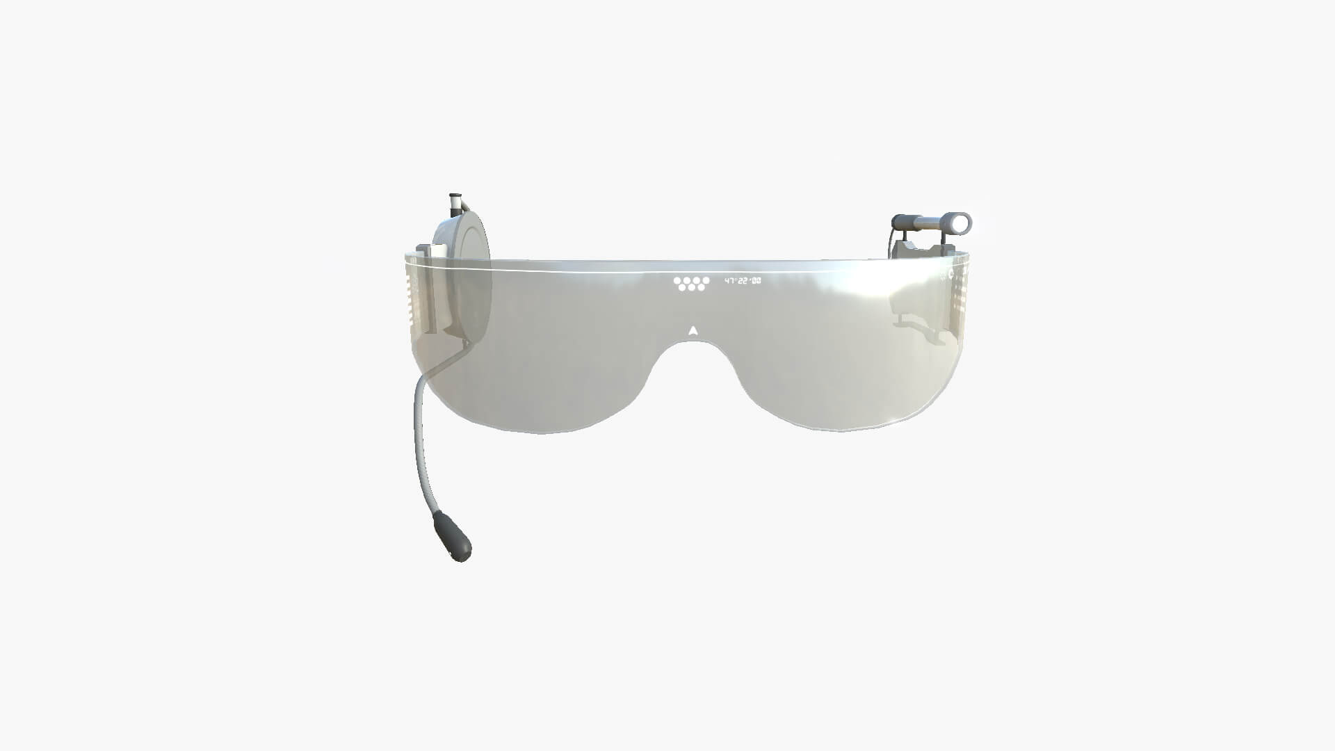 Sci-Fi Glasses Visor Model D 05 - Full White by gsommer