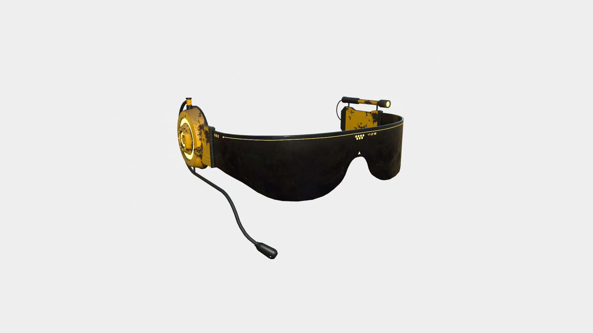 Sci-Fi Glasses Visor Model D 08 - Yellow Dirt by gsommer