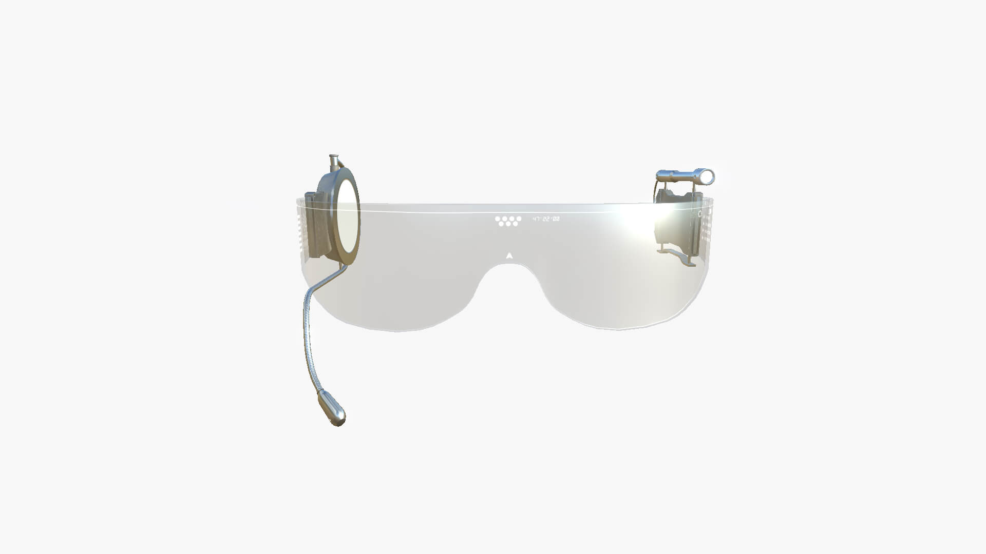 Sci-Fi Glasses Visor Model D 10 - Steel Light by gsommer