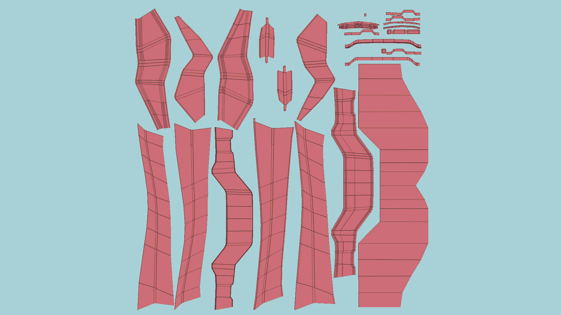 Sci-Fi Glasses Visor Model F 02 - Black and Blue by gsommer