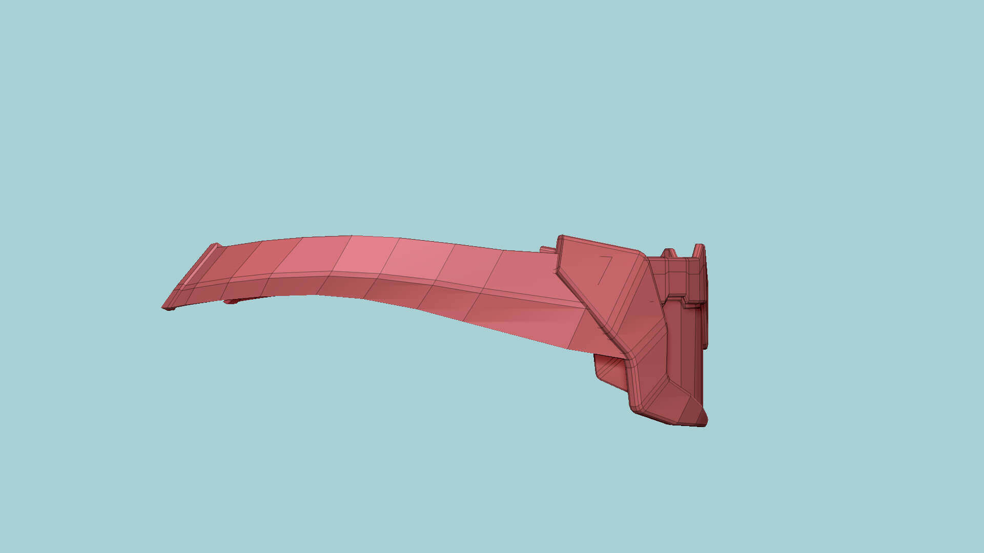 Sci-Fi Glasses Visor Model F 02 - Black and Blue by gsommer