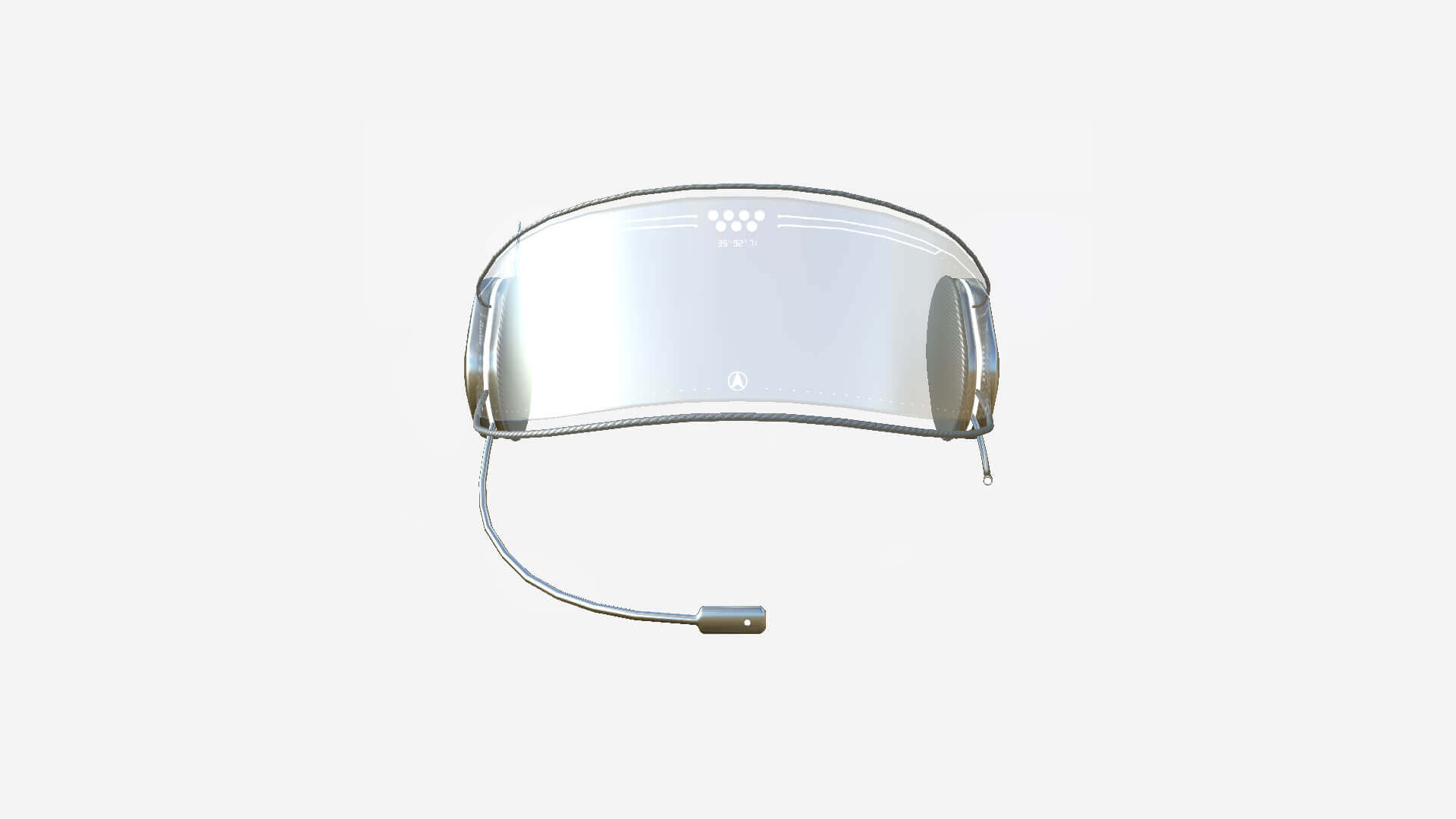 Sci-Fi Glasses Visor Model H 07 - Aluminum by gsommer