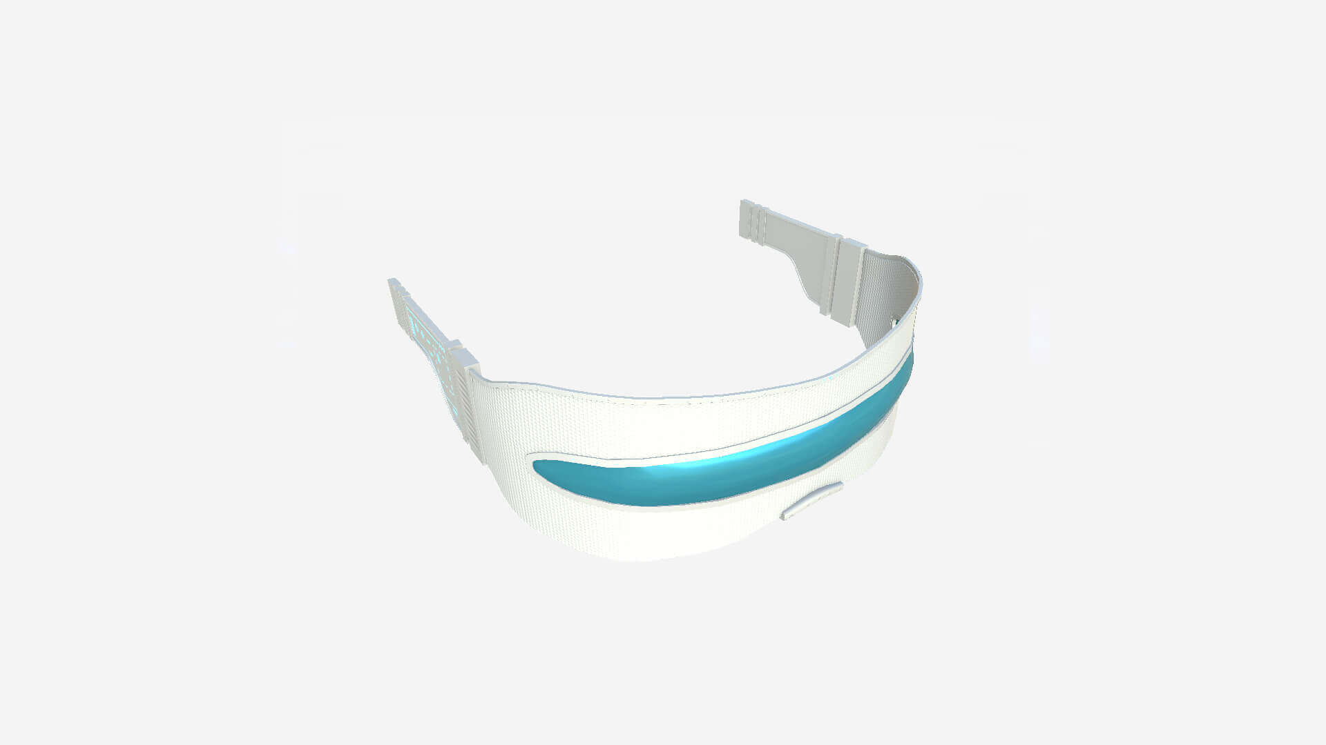 Sci-Fi Glasses Visor Model I 03 - White and Blue by gsommer
