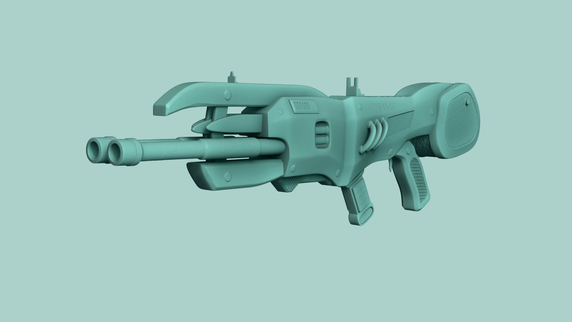 Sci-Fi Gun 01 - Artemis 3D Model by gsommer