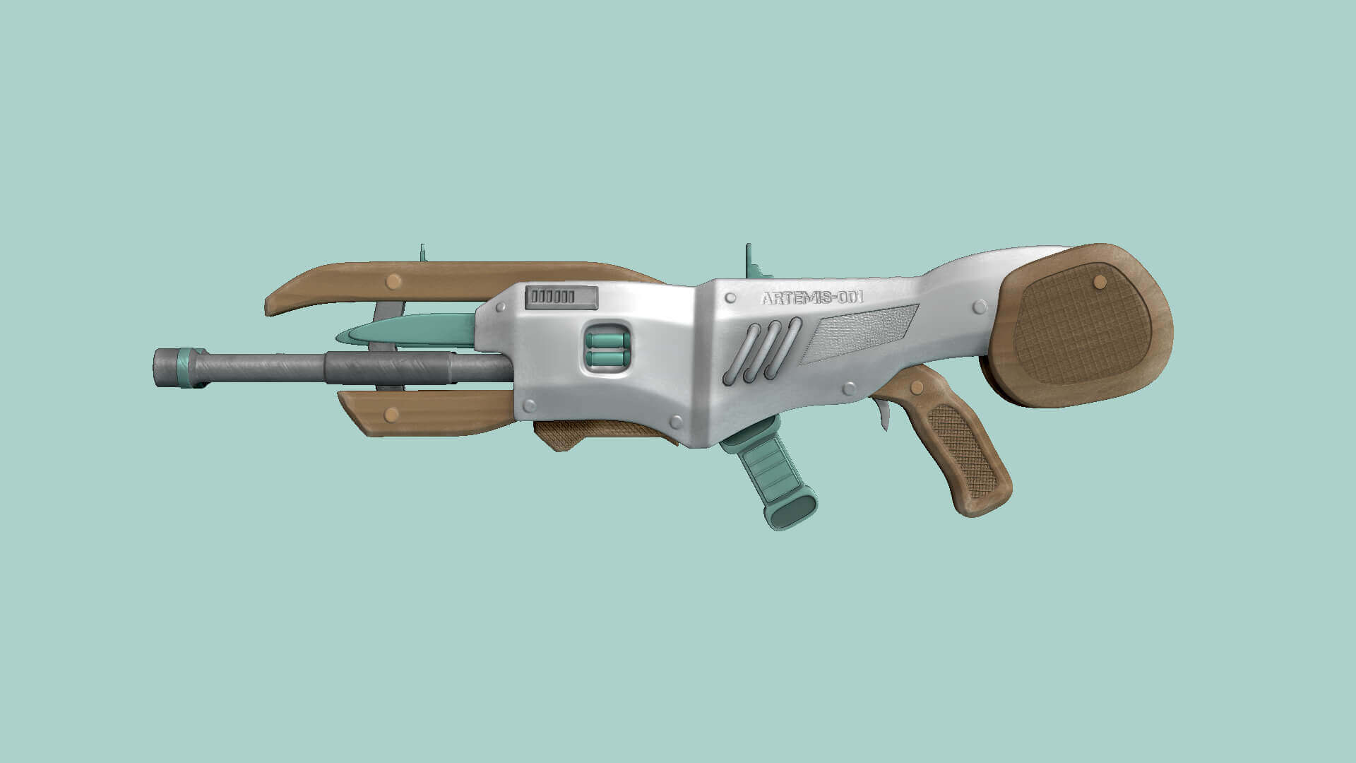 Sci-Fi Gun 01 - Artemis 3D Model by gsommer