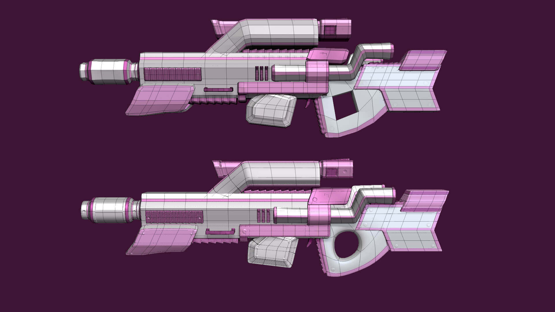Sci-Fi Gun 04 - Female Assault Rifle 3D Model by gsommer