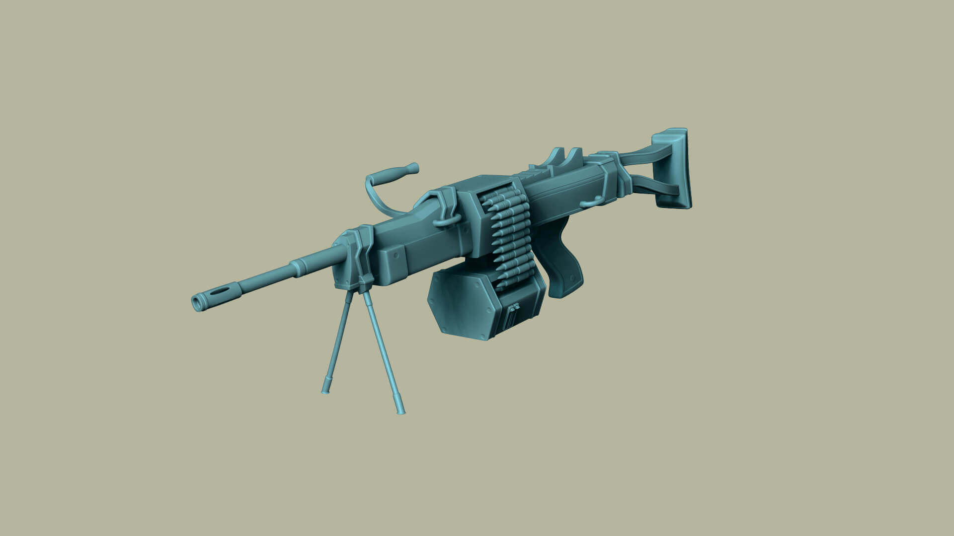 Sci Fi Light Machine Gun