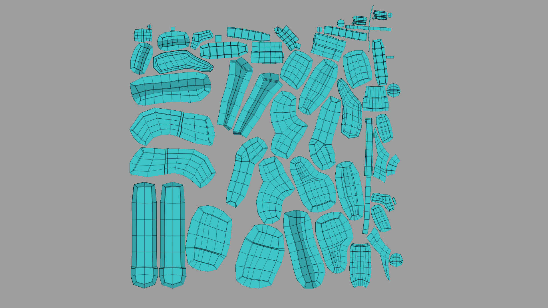 Sci-Fi Gun 09 - Carbon Fiber P90 3D Model by gsommer