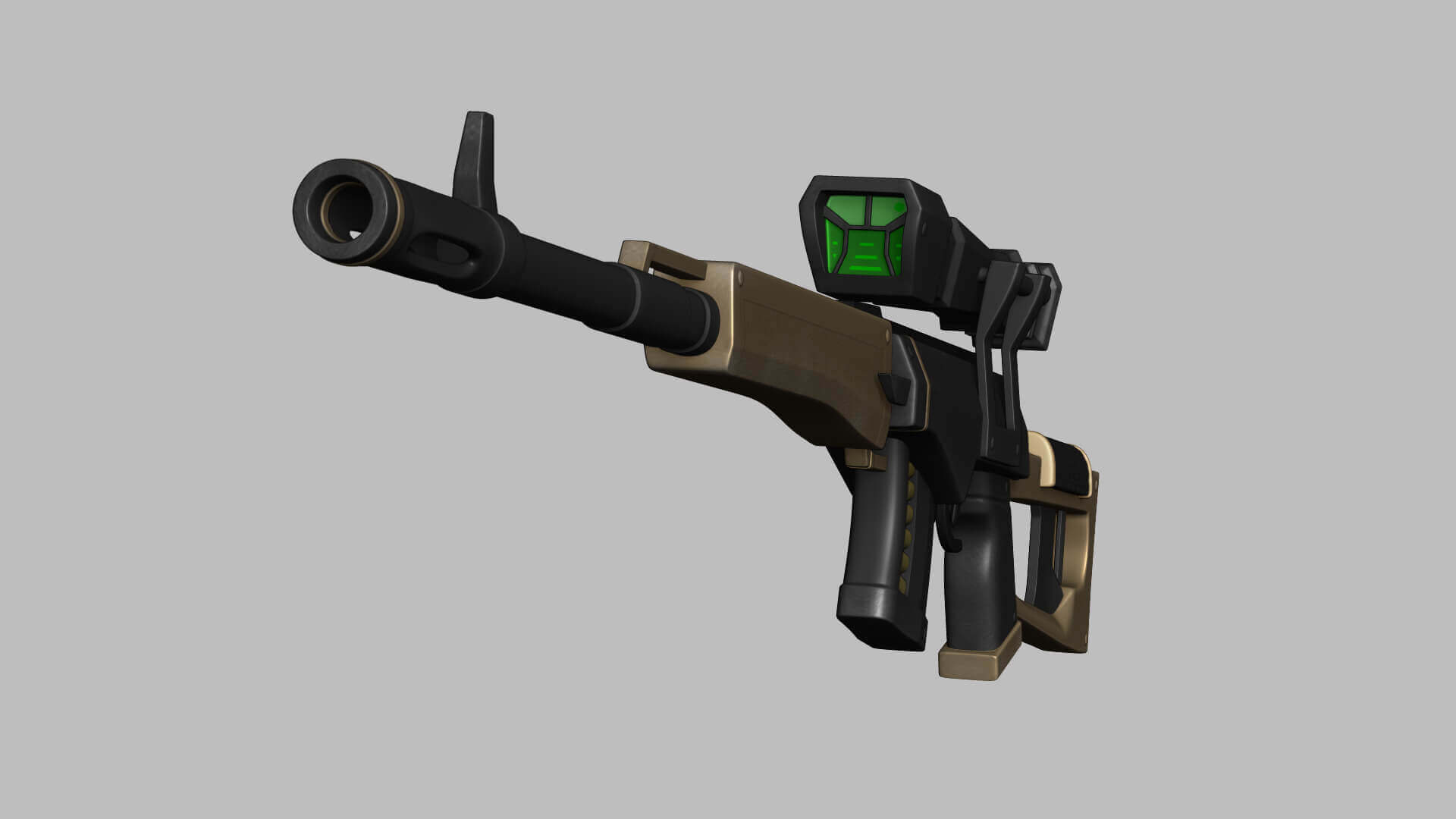 Sci-Fi Gun 15 - Dragunov Sniper 3D Model by gsommer