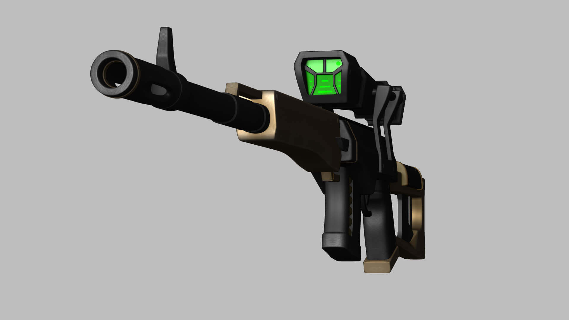 Sci-Fi Gun 15 - Dragunov Sniper 3D Model by gsommer