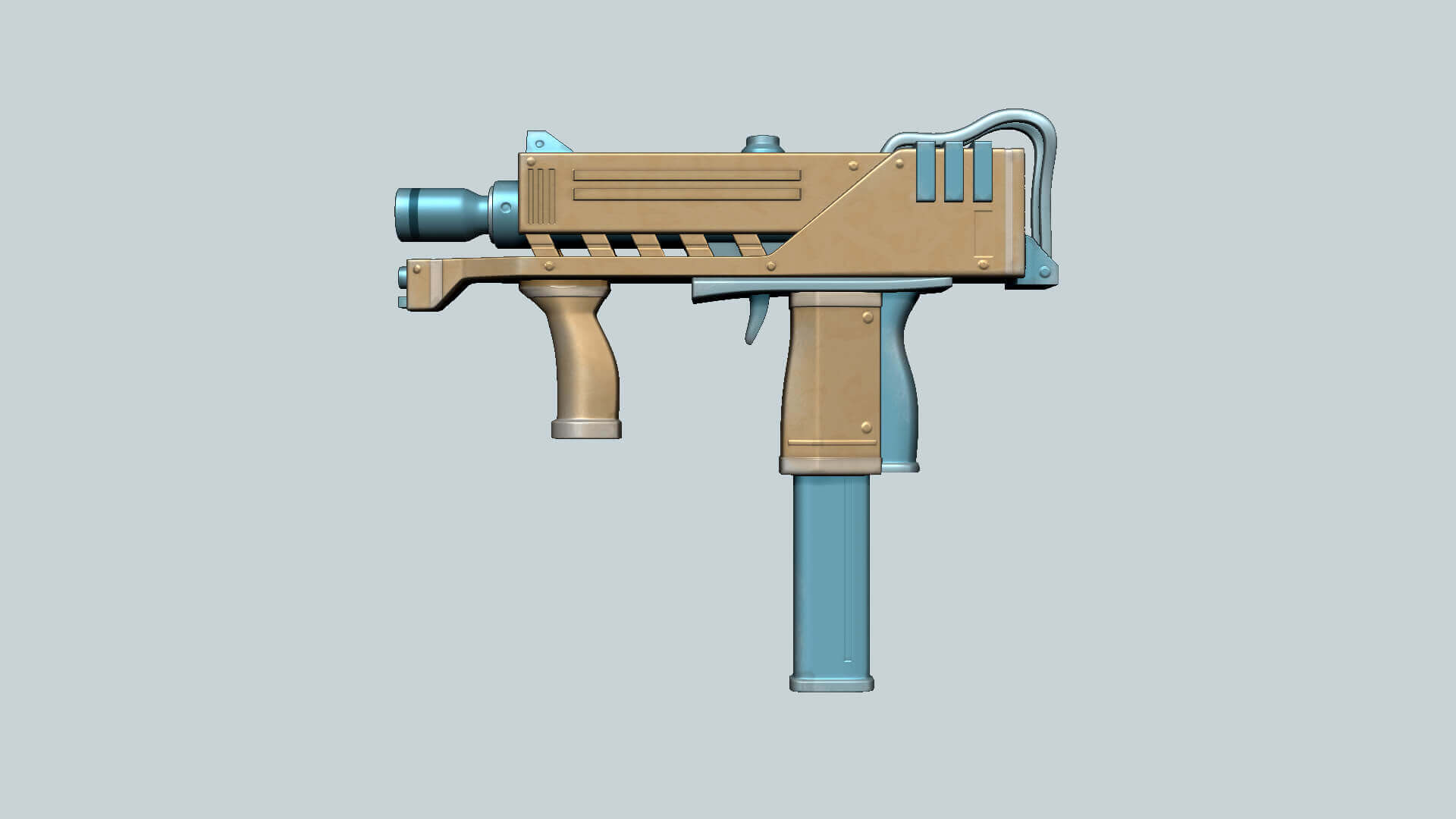 Futuristic Submachine Gun